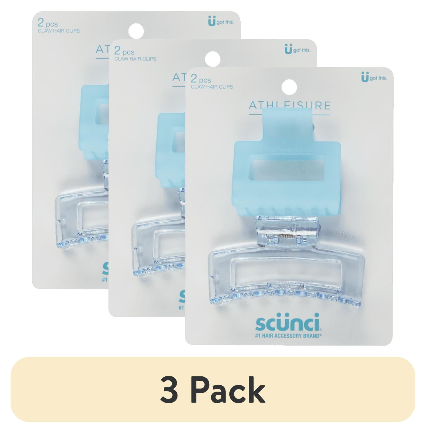 (3 pack) Scunci Athleisure U Got This Claw Hair Clips, Assorted Colors ...