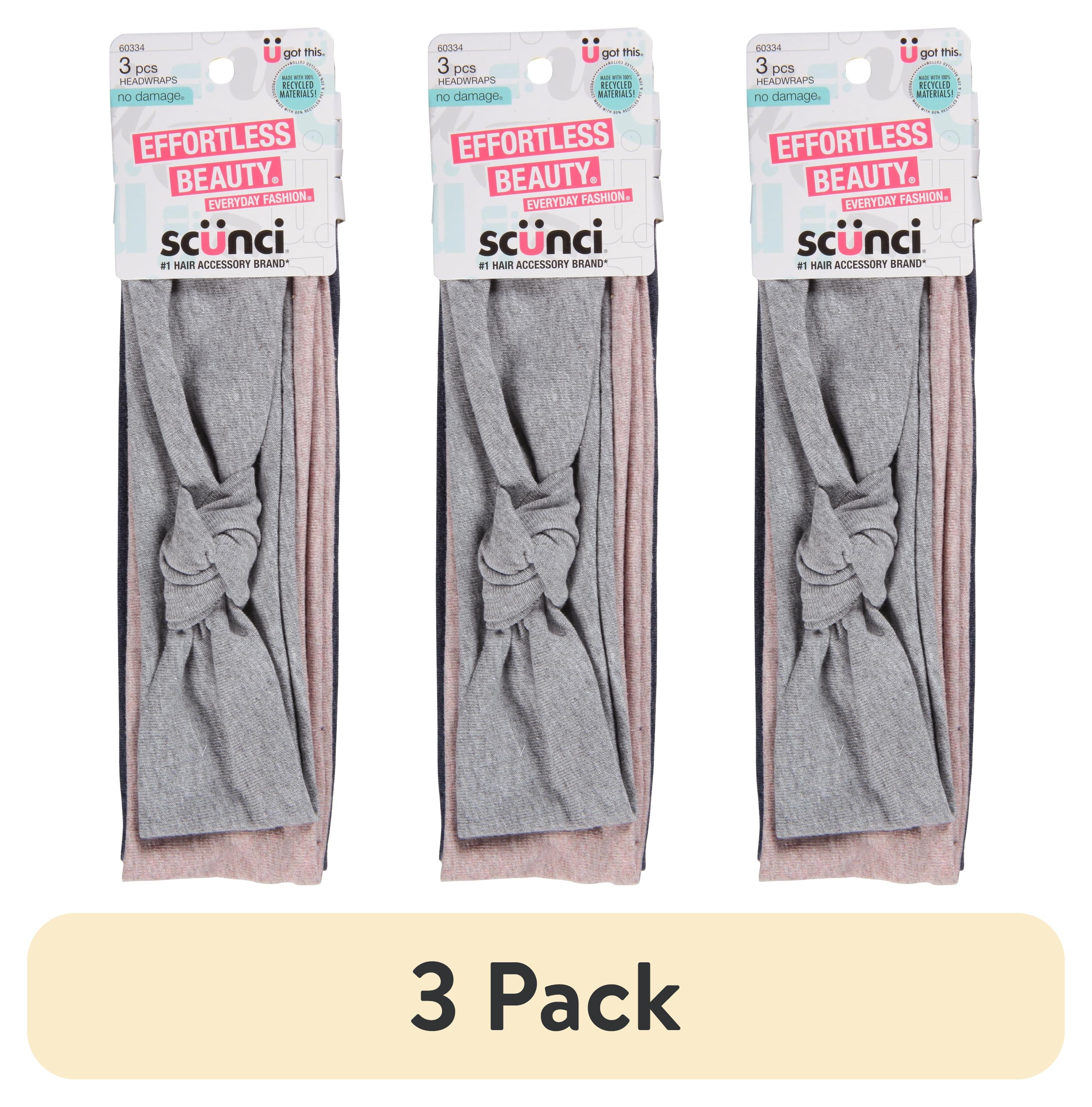 (3 pack) Scunci Fabric Headwrap Headband, Multicolor, 3 Count - Walmart.com