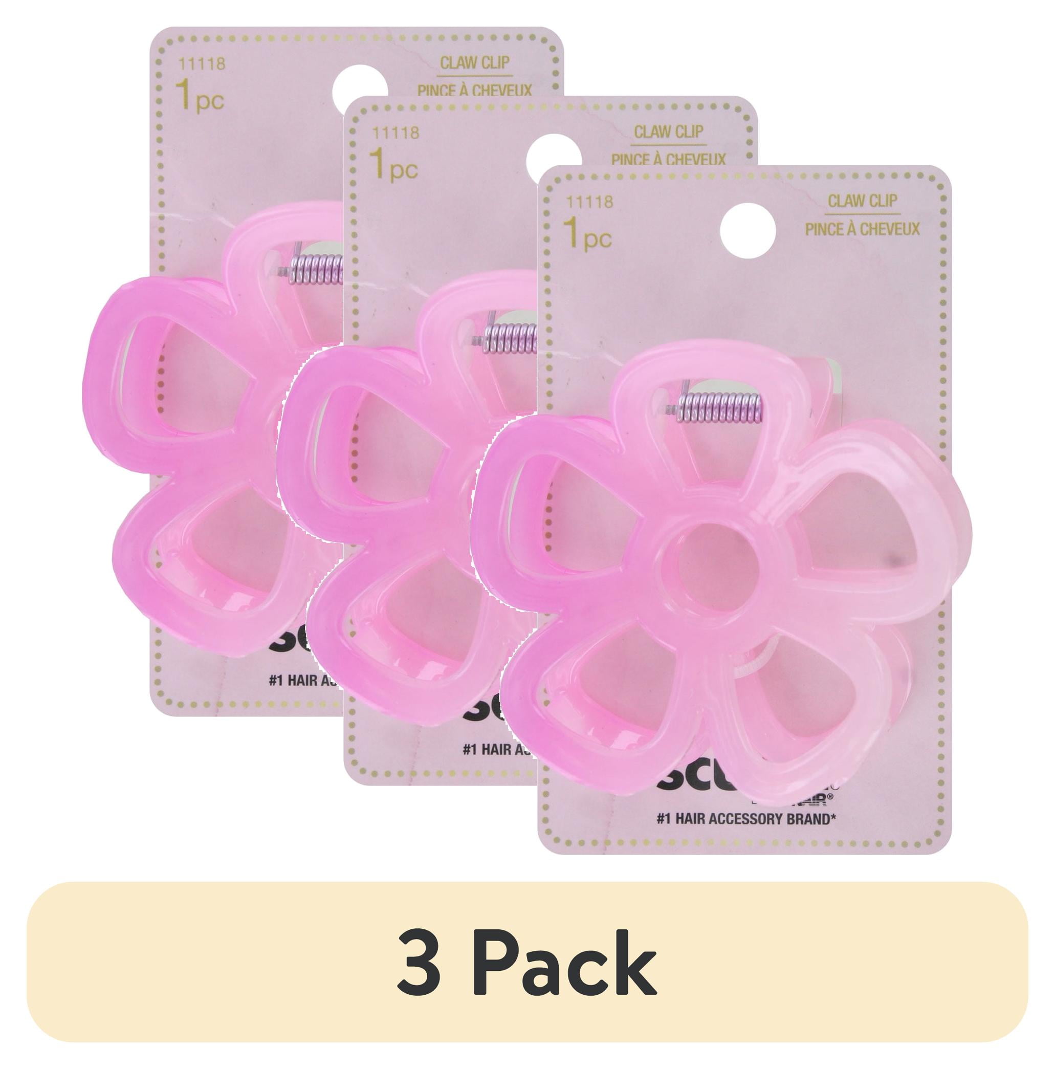 (3 pack) Scunci by Conair Gradient Flower Hair Claw Clip, Color Will ...