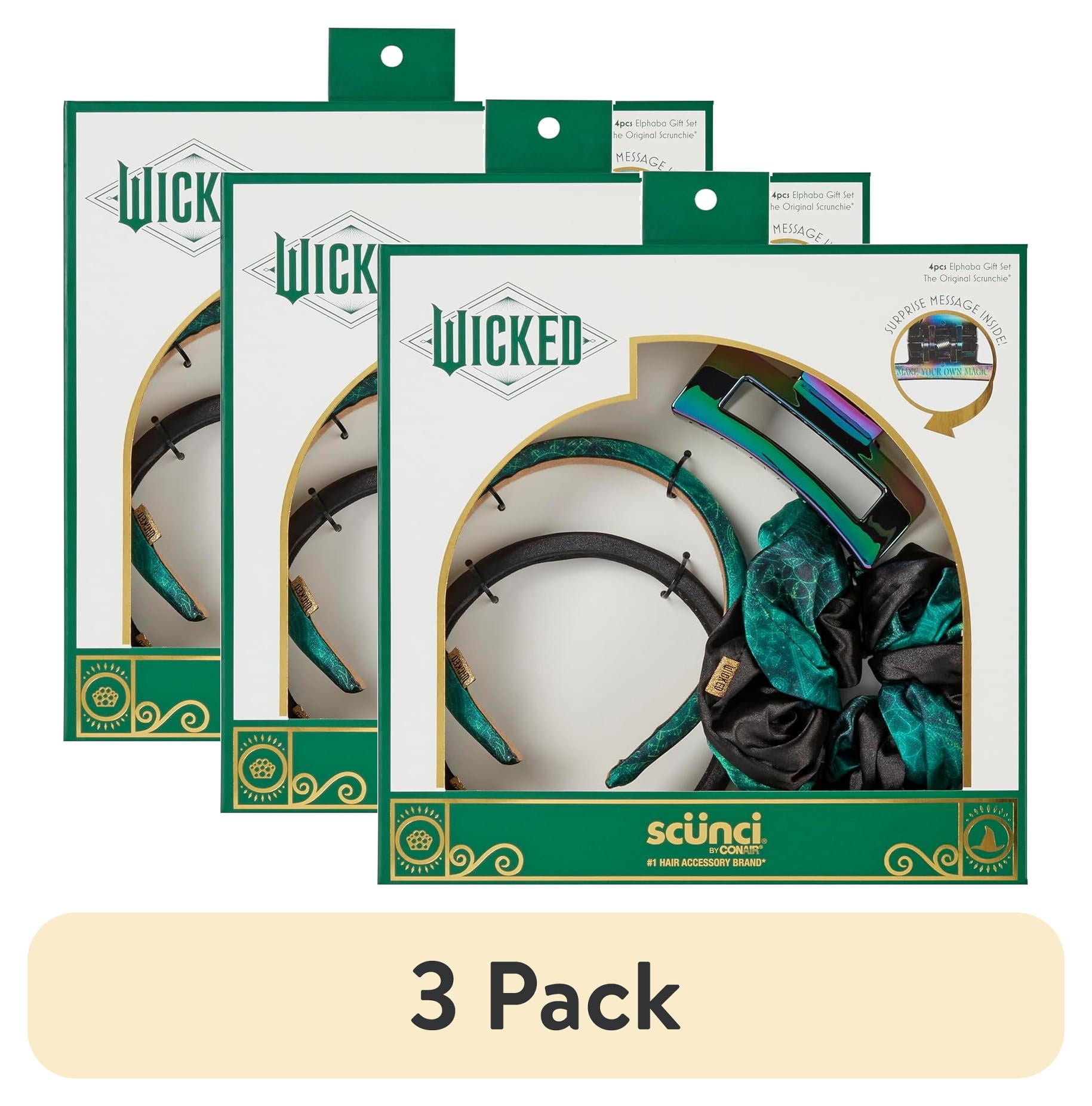 (3 pack) Scunci by Conair WICKED Hair Accessory Glinda Gift Box ...