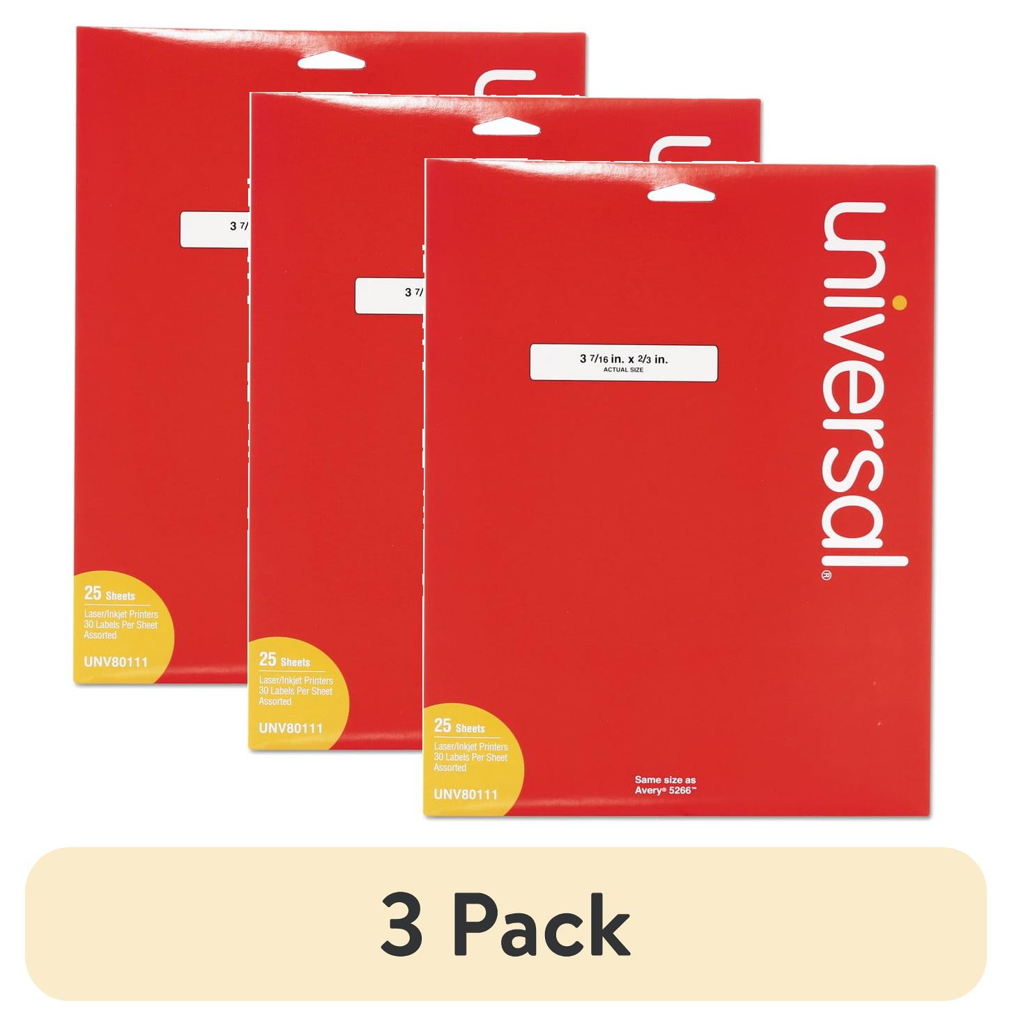 (3 pack) 0.66 in. x 3.44 in. Self-adhsve Permanent File Folder Labels ...
