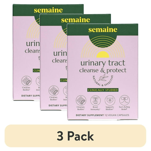 (3 pack) Semaine Urinary Tract Cleanse & Protect 12 Ct. – UTI Relief ...