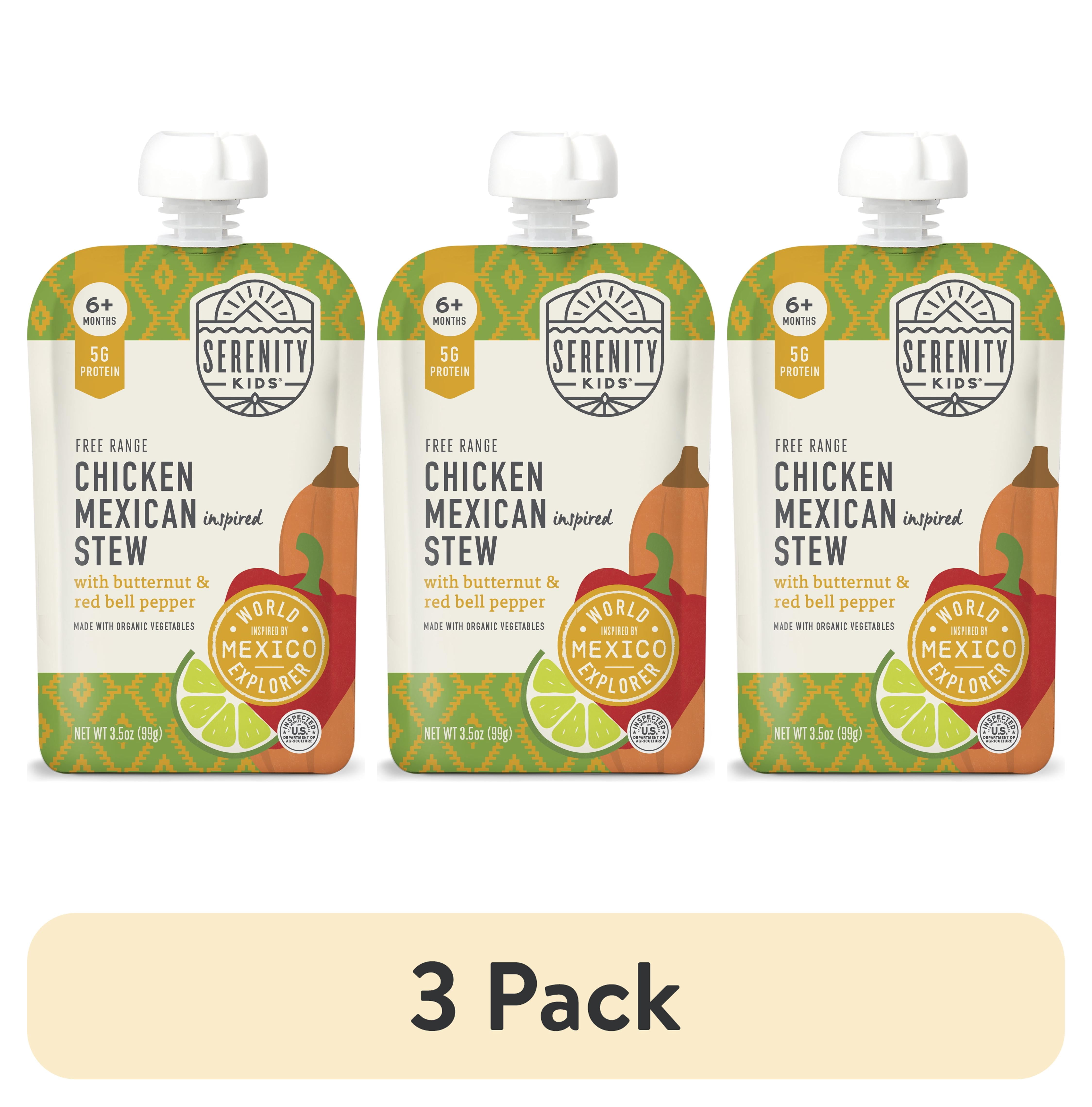 (3 pack) Serenity Kids Free Range Chicken Mexican Inspired Stew Stage 2 ...