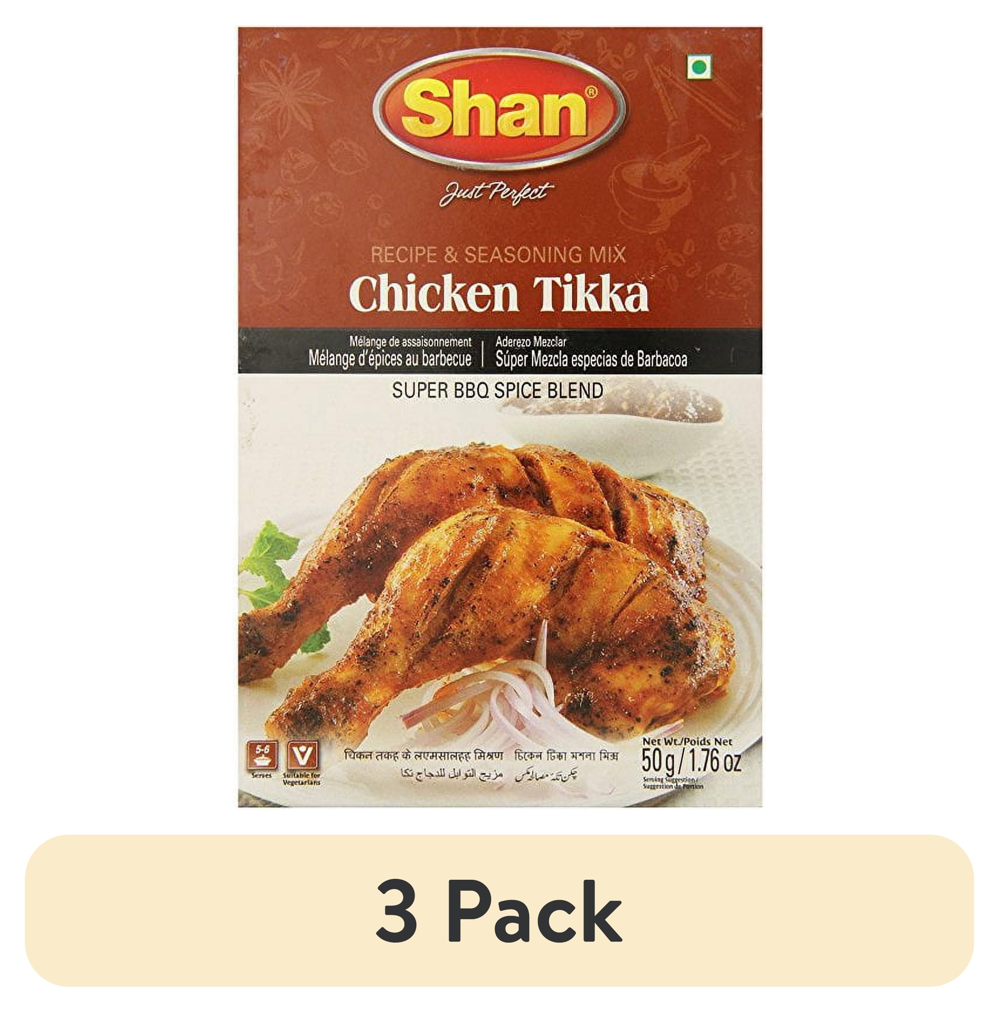 (3 pack) Shan Chicken Tikka Seasoning Mix, 50 grams - Walmart.com