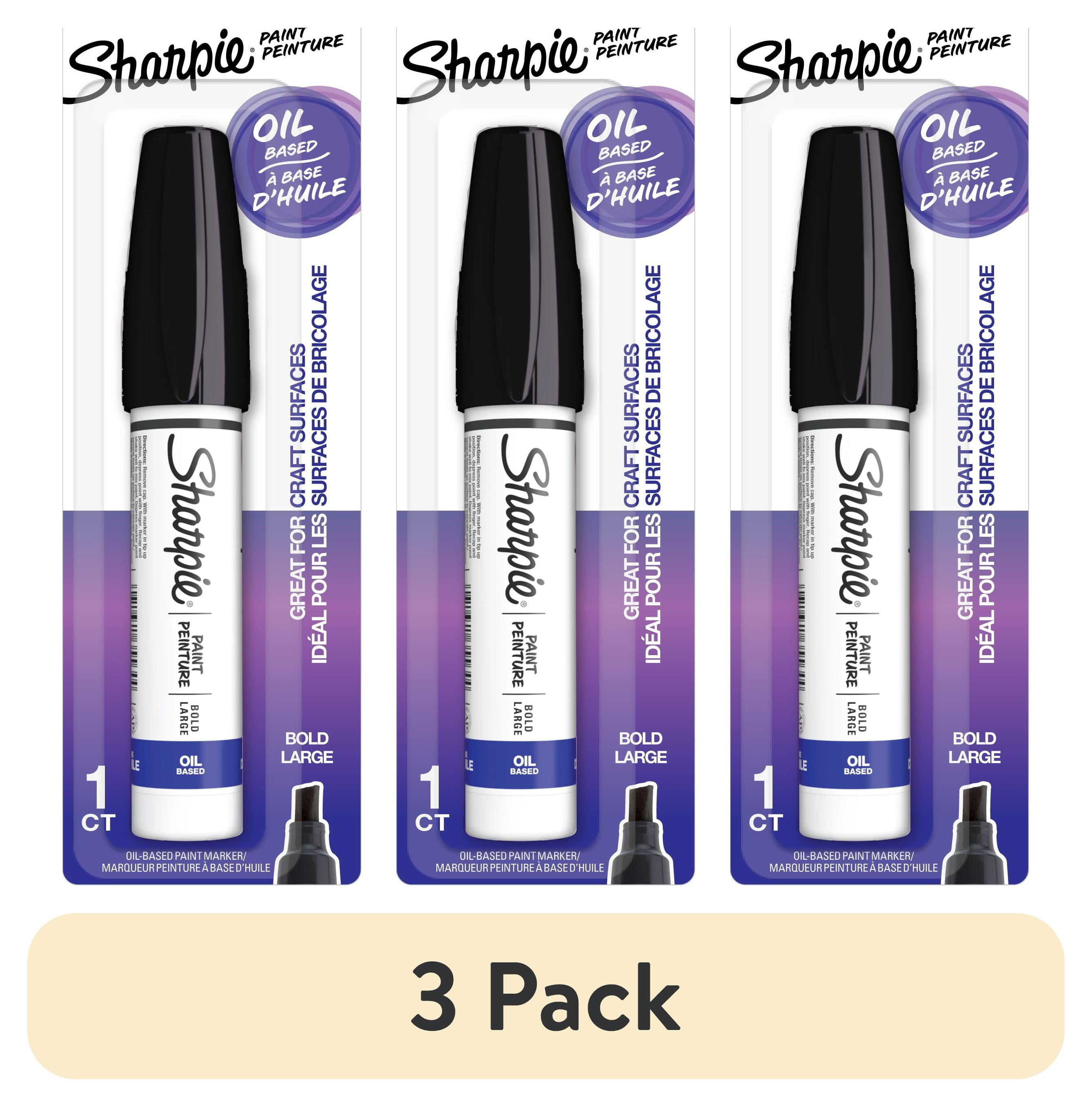 (3 pack) Sharpie Oil-Based Poster Paint Marker, Bold Point, Black, 1 ...