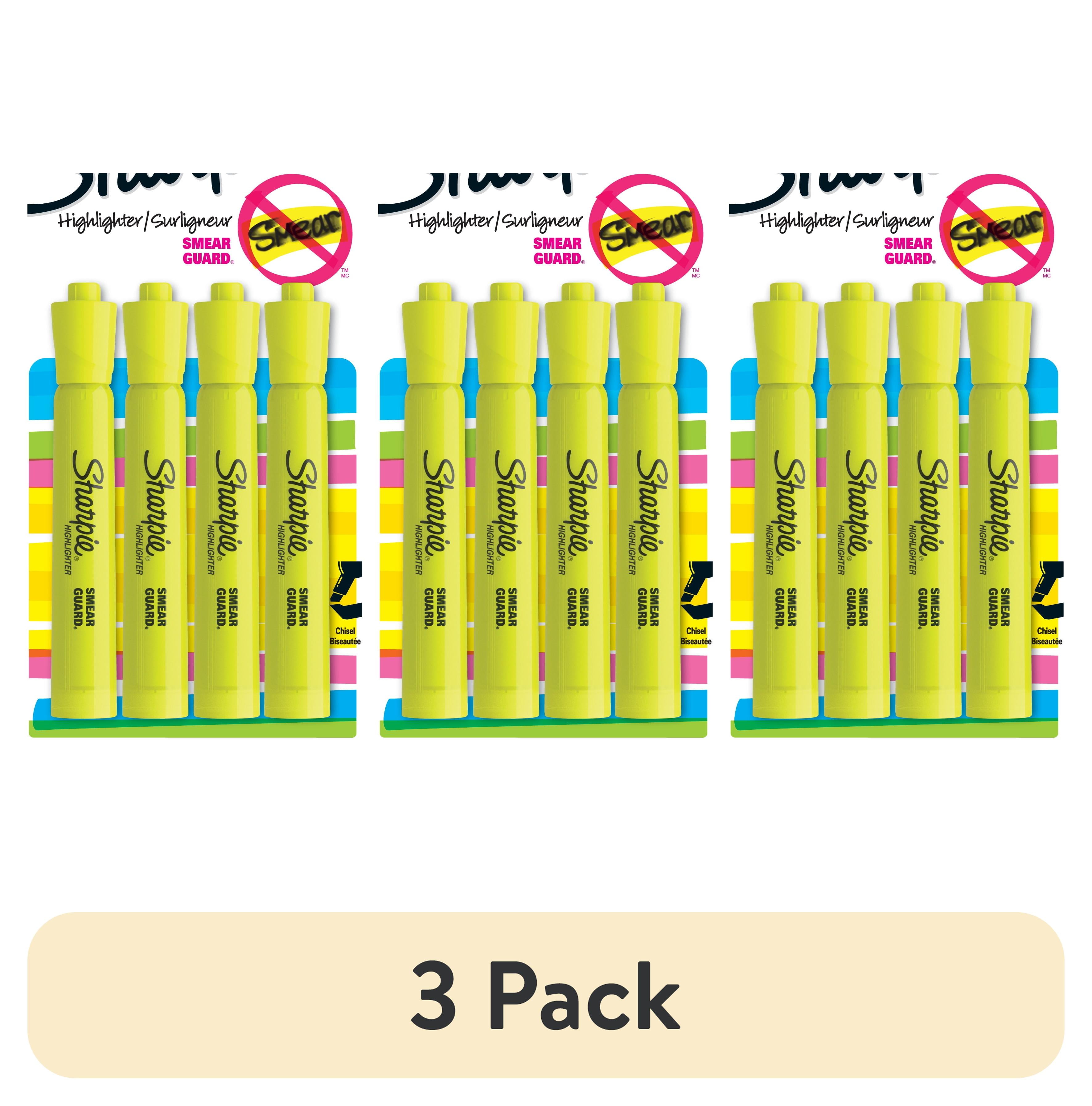 (3 pack) Sharpie Tank Style Highlighters, Chisel Tip, Fluorescent ...