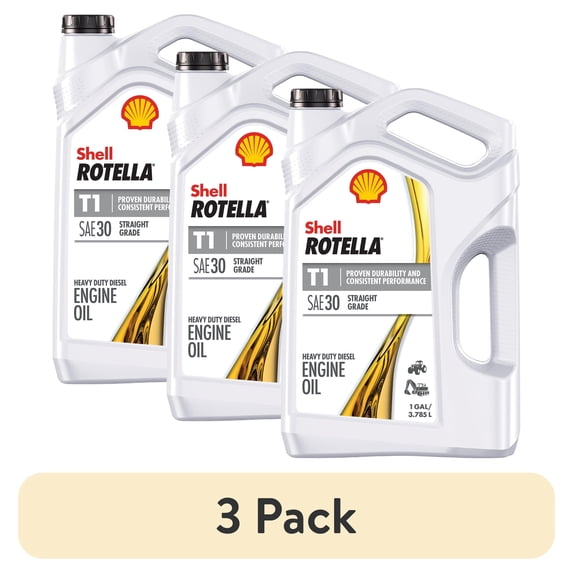(3 pack) Shell Rotella T1 30 Diesel Engine Oil, 1 Gallon - Walmart.com