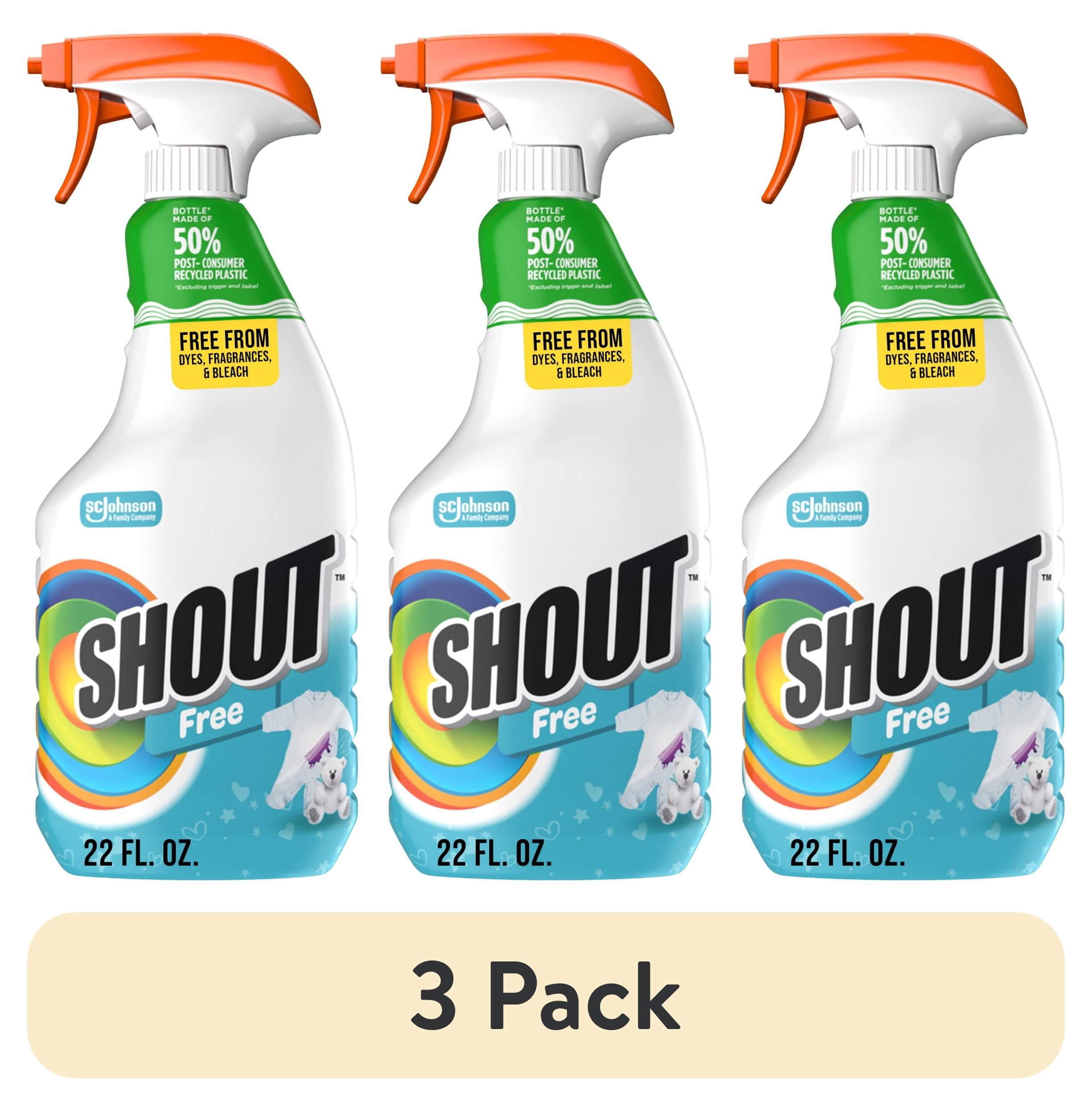 (3 pack) Shout Free, Laundry Stain Remover, 22 fl oz - Walmart.com