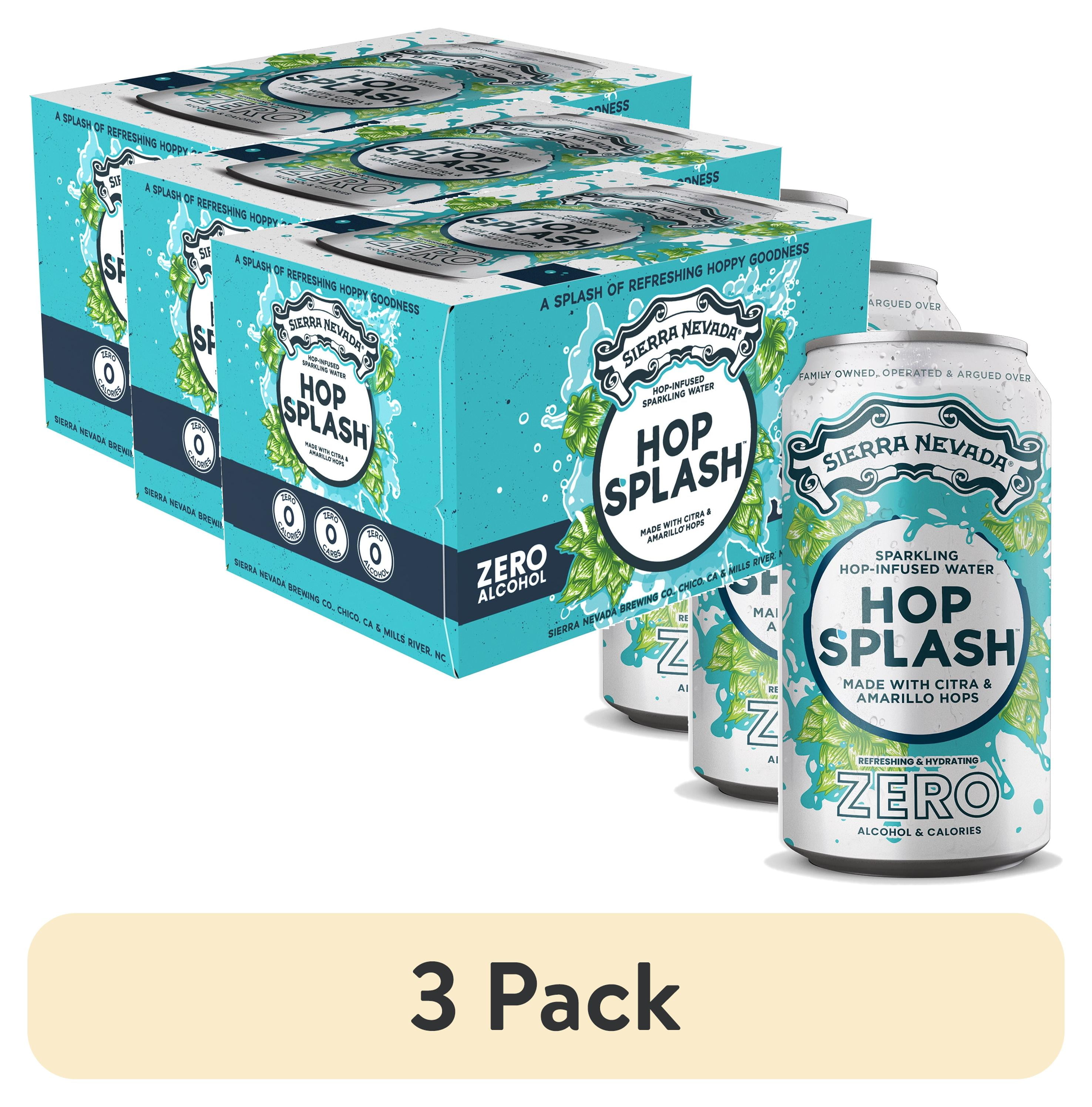 (3 pack) Sierra Nevada Hop Splash Zero-Calorie Sparkling Water, 6 Pack ...