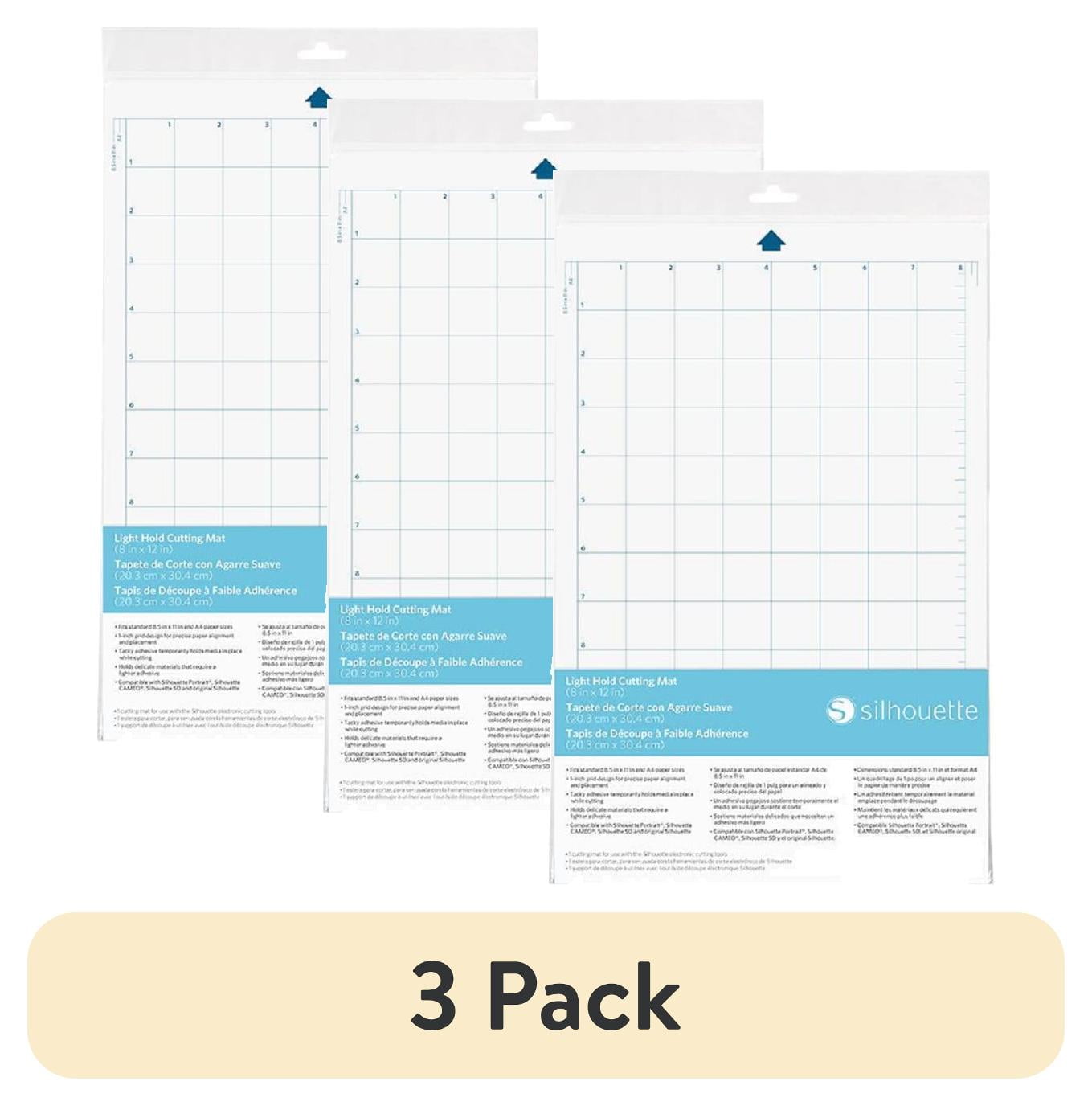 (3 pack) Silhouette Portrait Cutting Mat - light hold 8x12 - Walmart.com