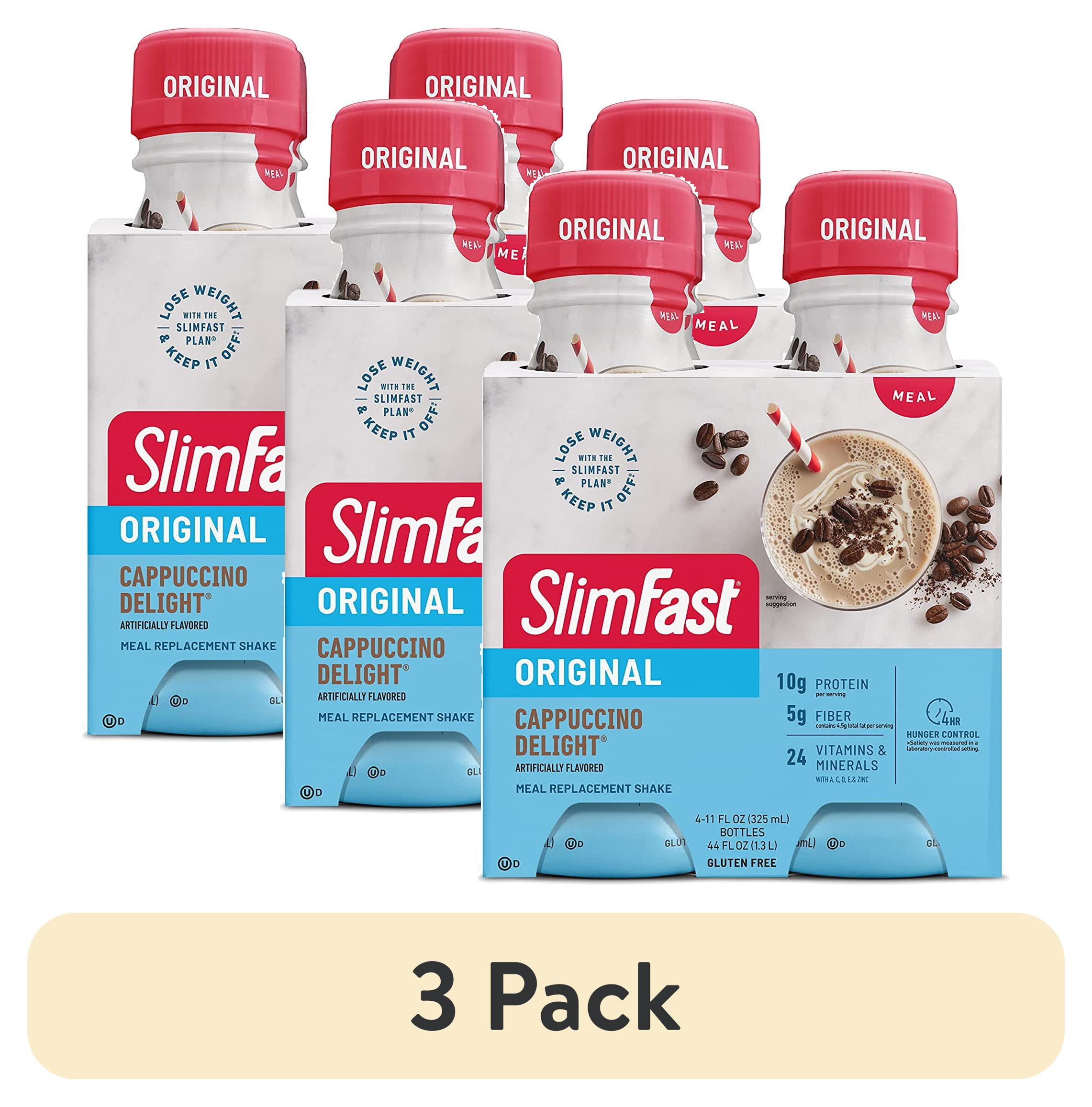 (3 pack) SlimFast Original Cappuccino Delight Meal Replacement Shakes ...