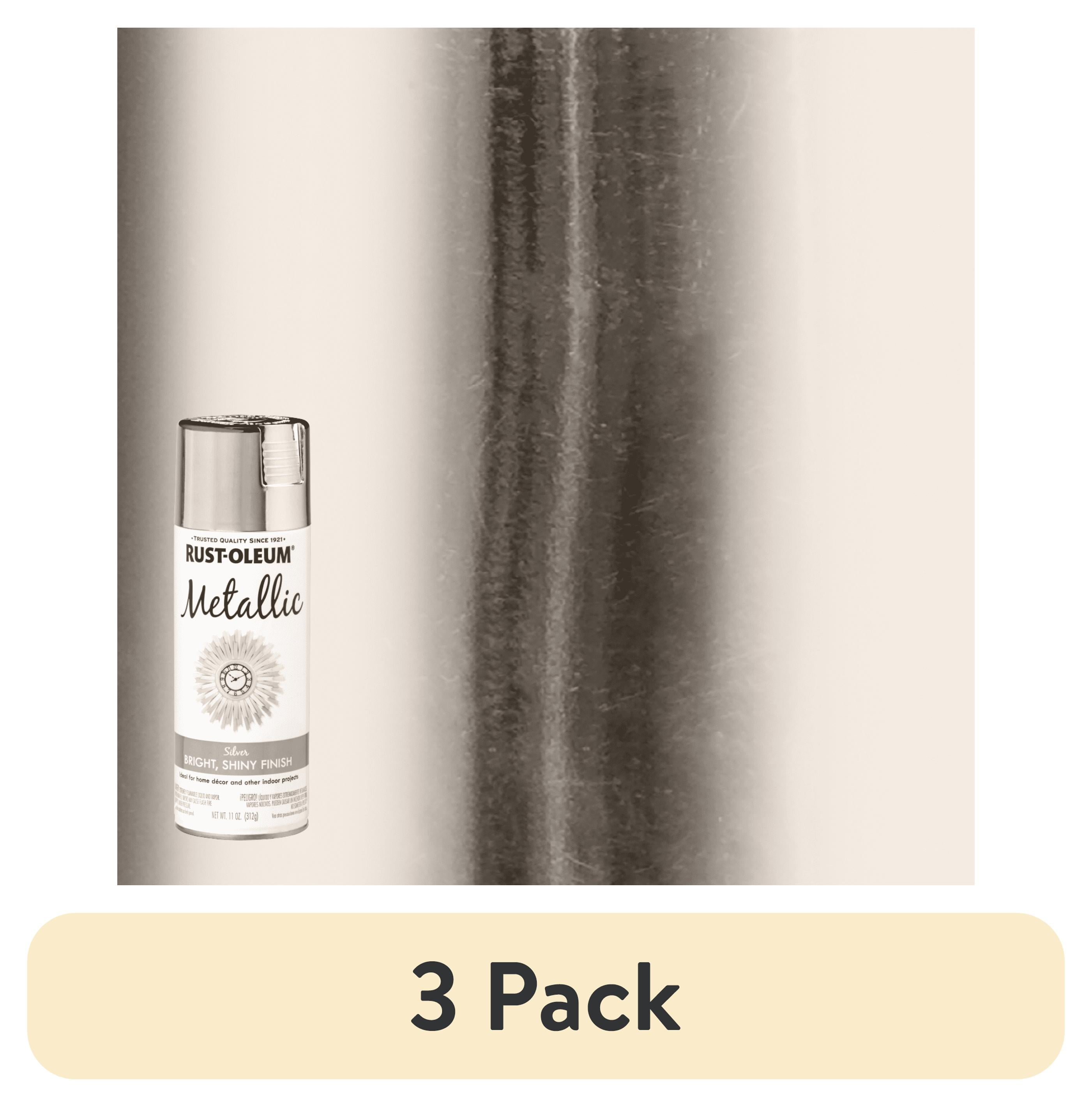 (3 pack) Silver, Rust-Oleum Specialty Metallic Spray Paint- 11 oz ...