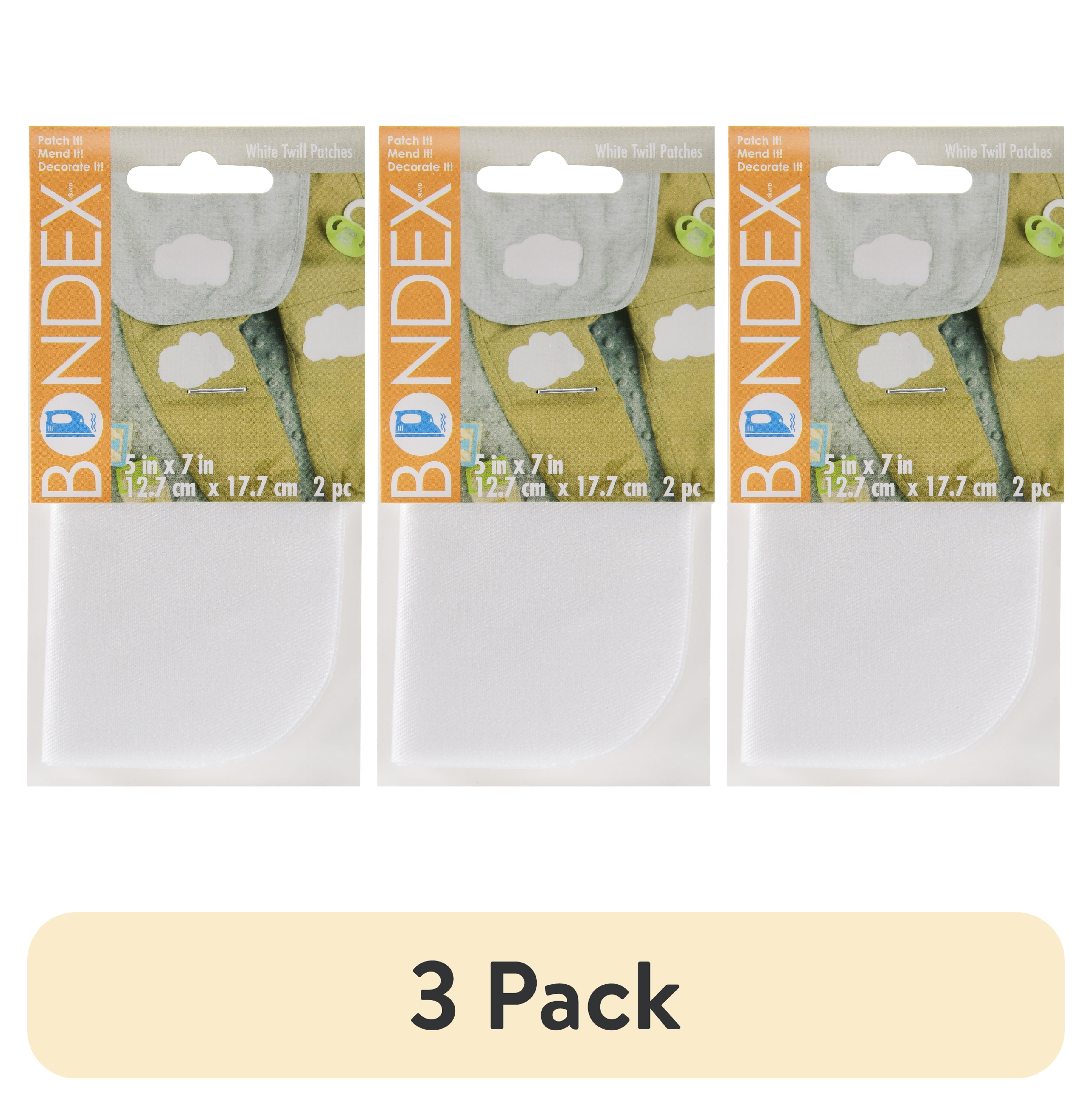 (3 pack) Simplicity Bondex 5" x 7" White Twill Iron-On Patches, 2 ...