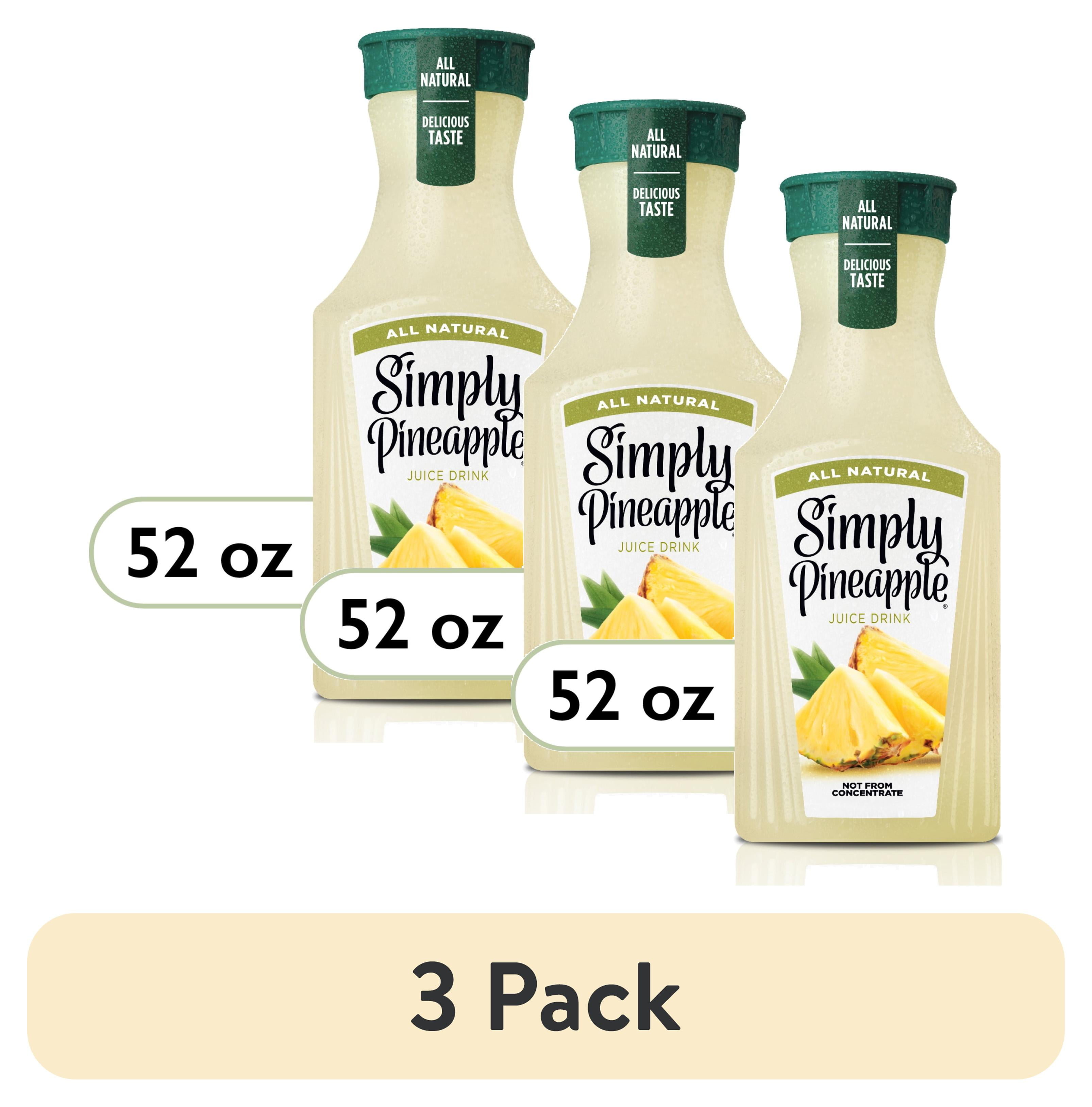 (3 pack) Simply Pineapple Bottle, 52 fl oz - Walmart.com
