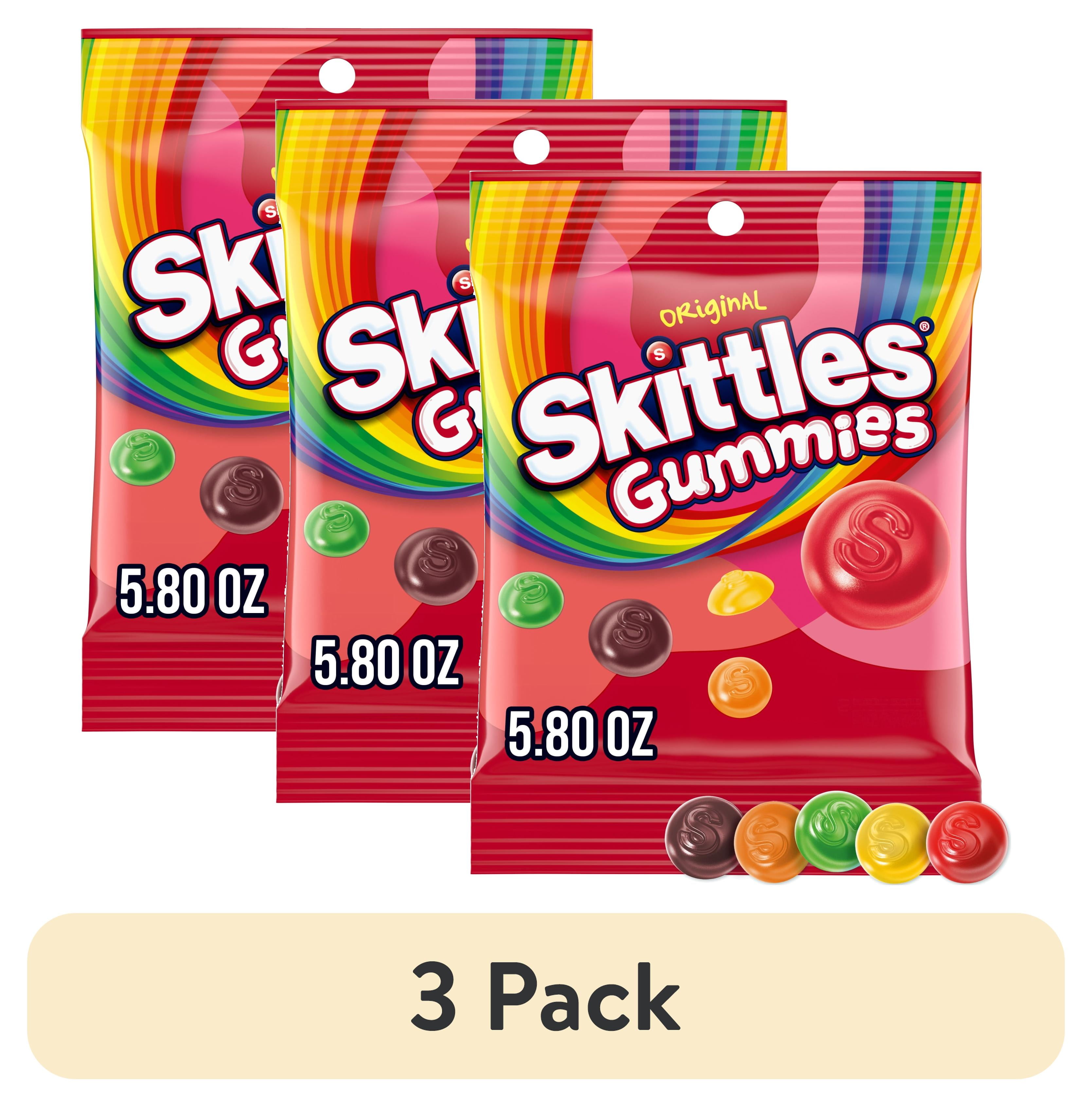 (3 pack) Skittles Gummies Original Gummy Candy - 5.8 oz Bag - Walmart.com