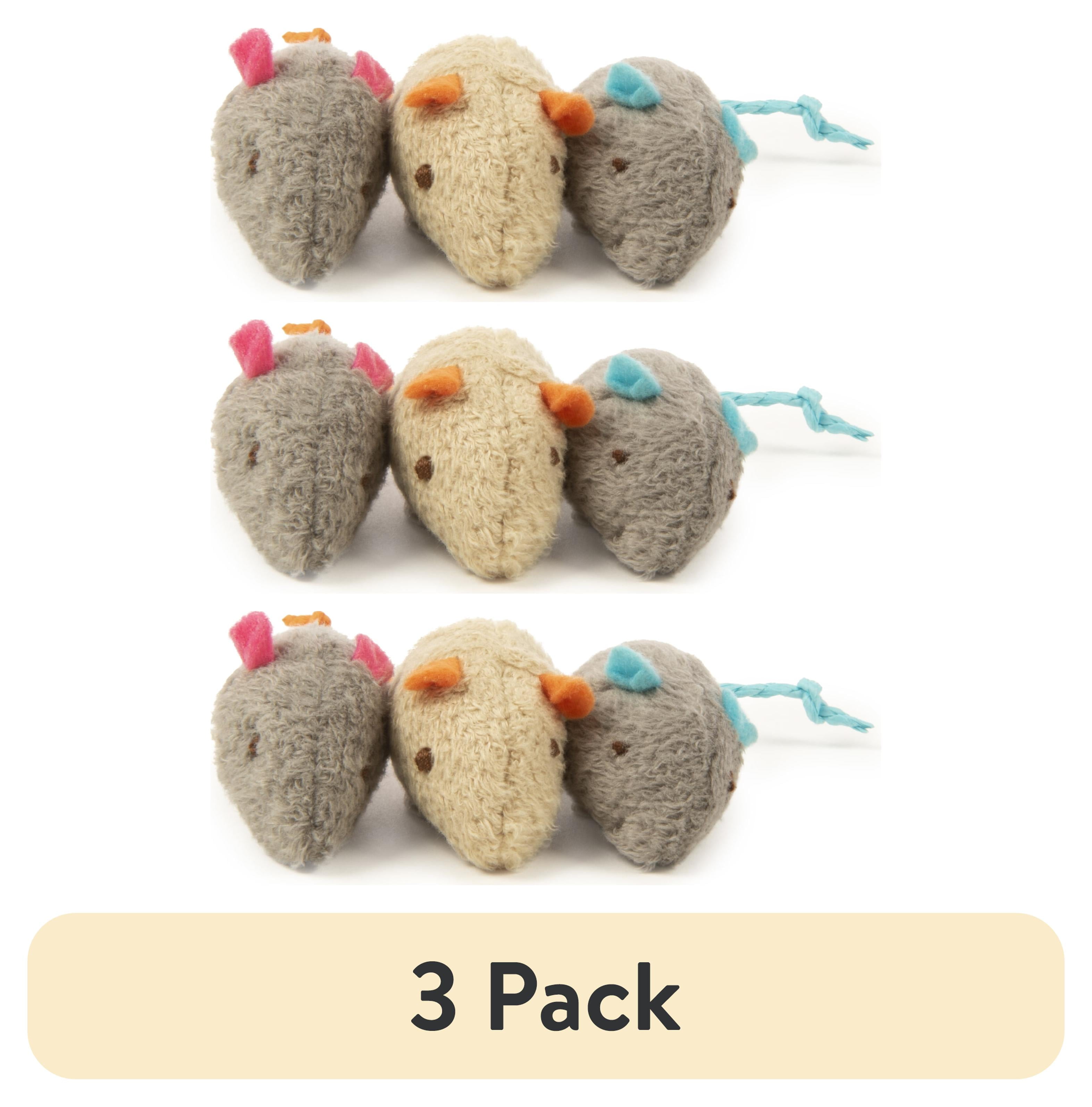 (3 pack) SmartyKat Skitter Critters Mice Catnip Cat Toys, 3 Count - Walmart.com