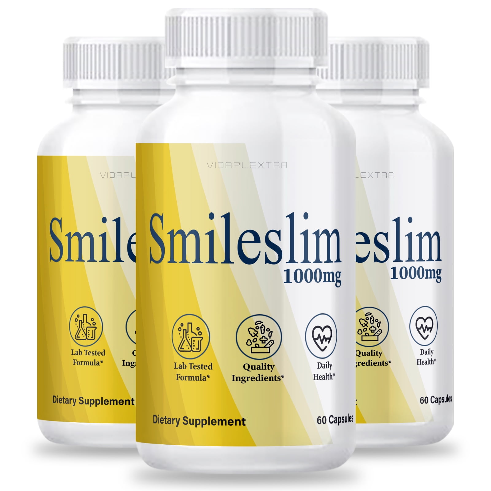 (3 pack) Smile Slim Capsules - Smile Slim Keto Capsules - Walmart.com