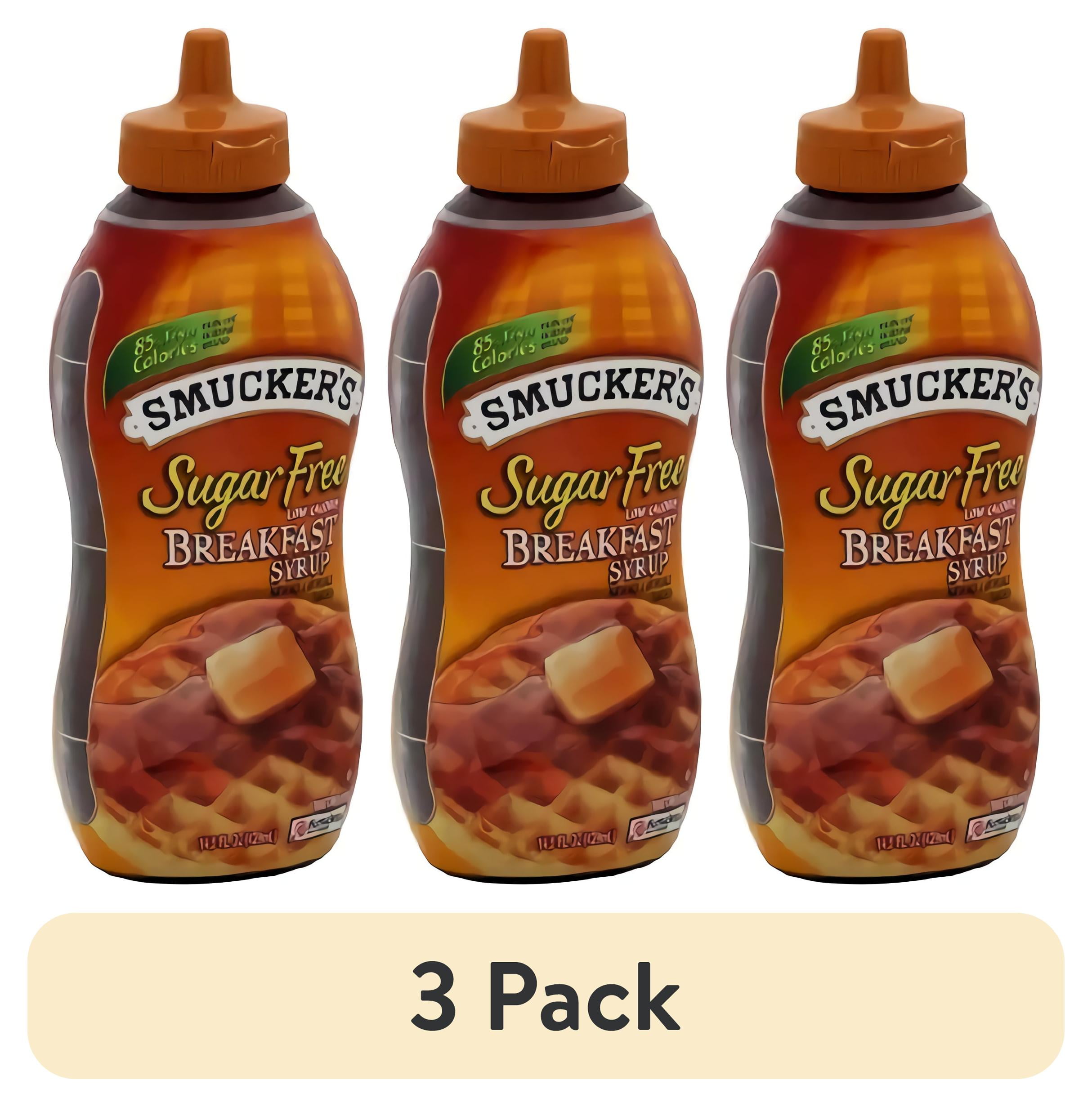 (3 pack) Smucker's Sugar Free Breakfast Syrup, 14.5 Oz (Pack of 6 ...