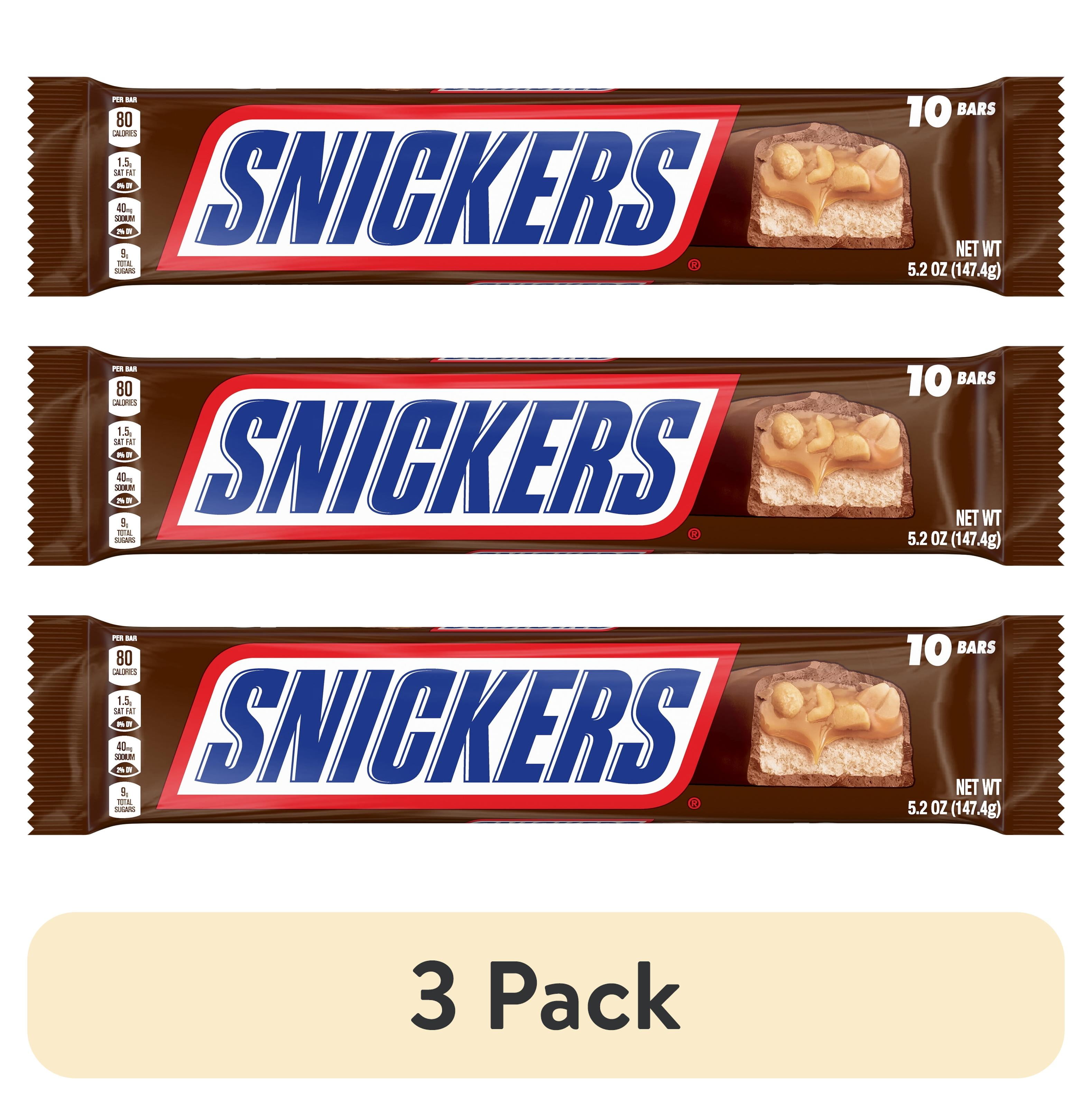(3 pack) Snickers Fun Size Milk Chocolate Bars - 10 Ct - Walmart.com