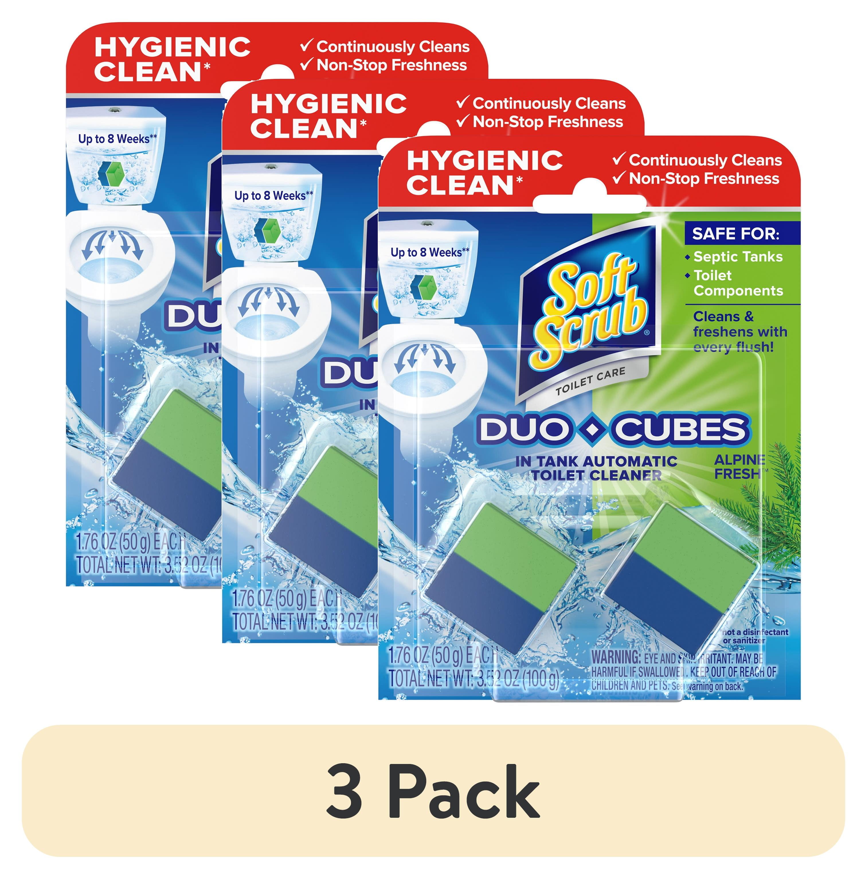 (3 pack) Soft Scrub In-Tank Toilet Cleaner Duo-Cubes, Alpine Fresh, 2 ...