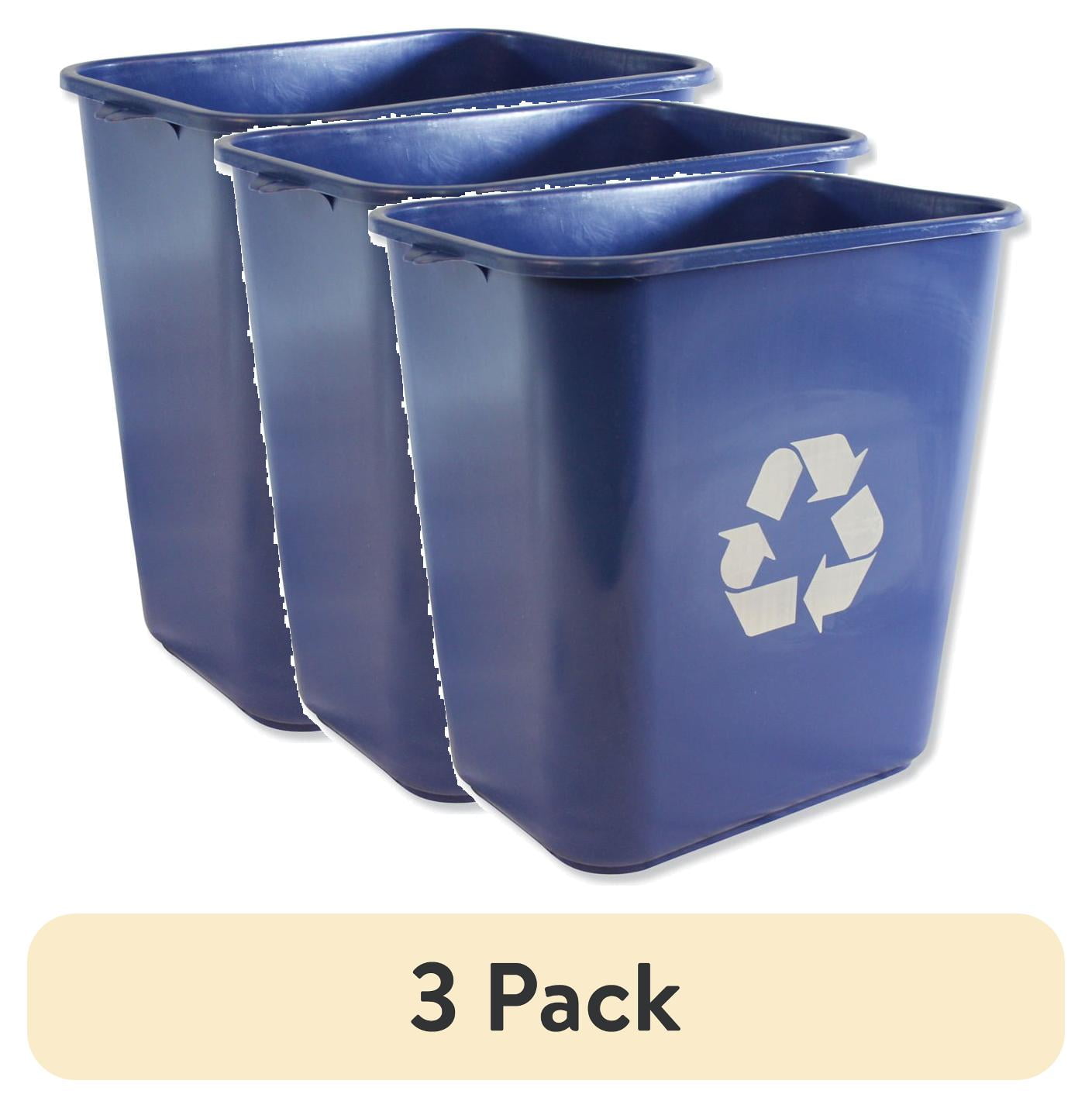 (3 pack) Impact WASTEBASKET 28QT PLST BE 7702BLUR - Walmart.com
