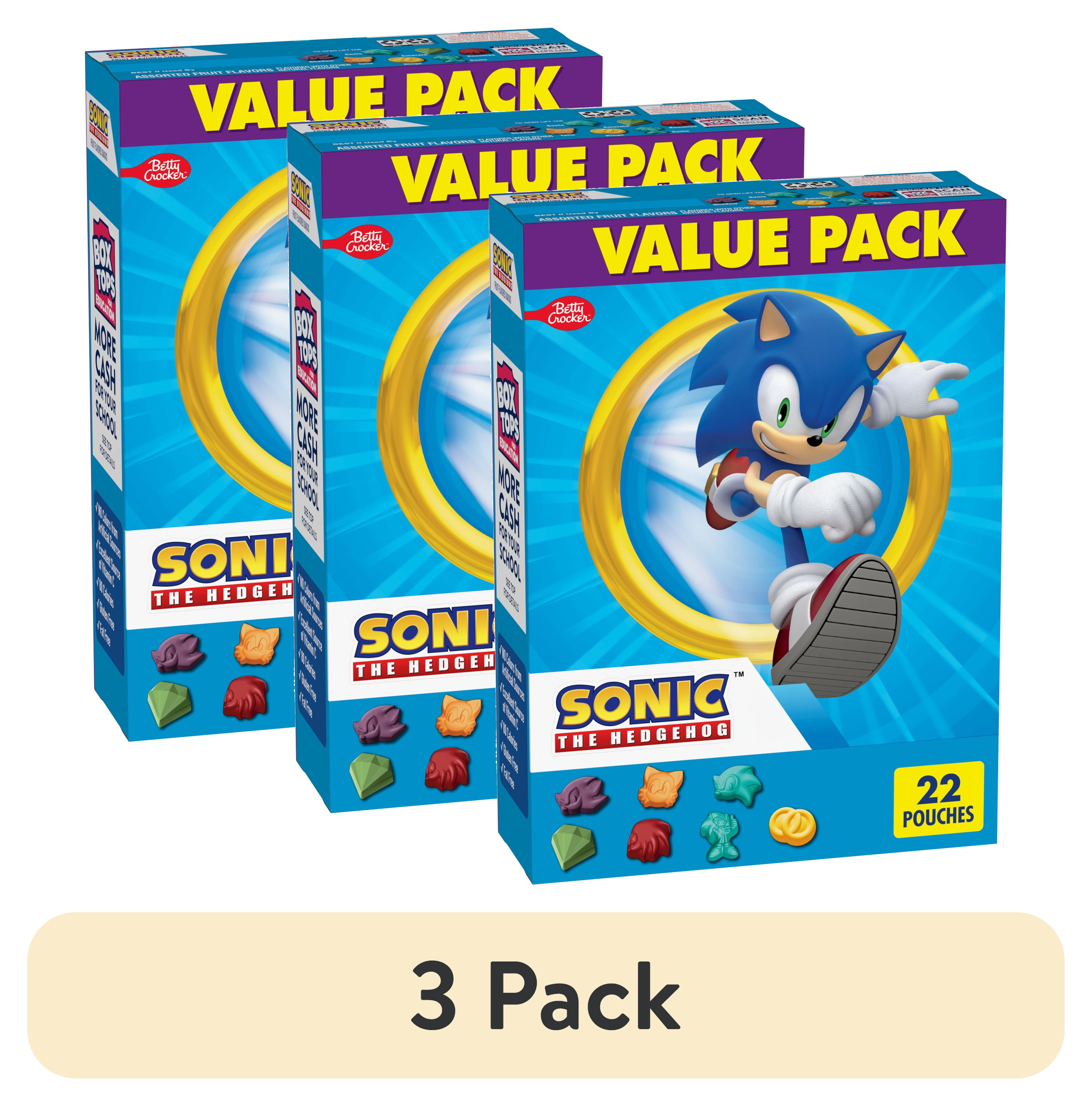 (3 pack) Sonic Fruit Flavored Snacks, Fat Free and Gluten Free, Value ...