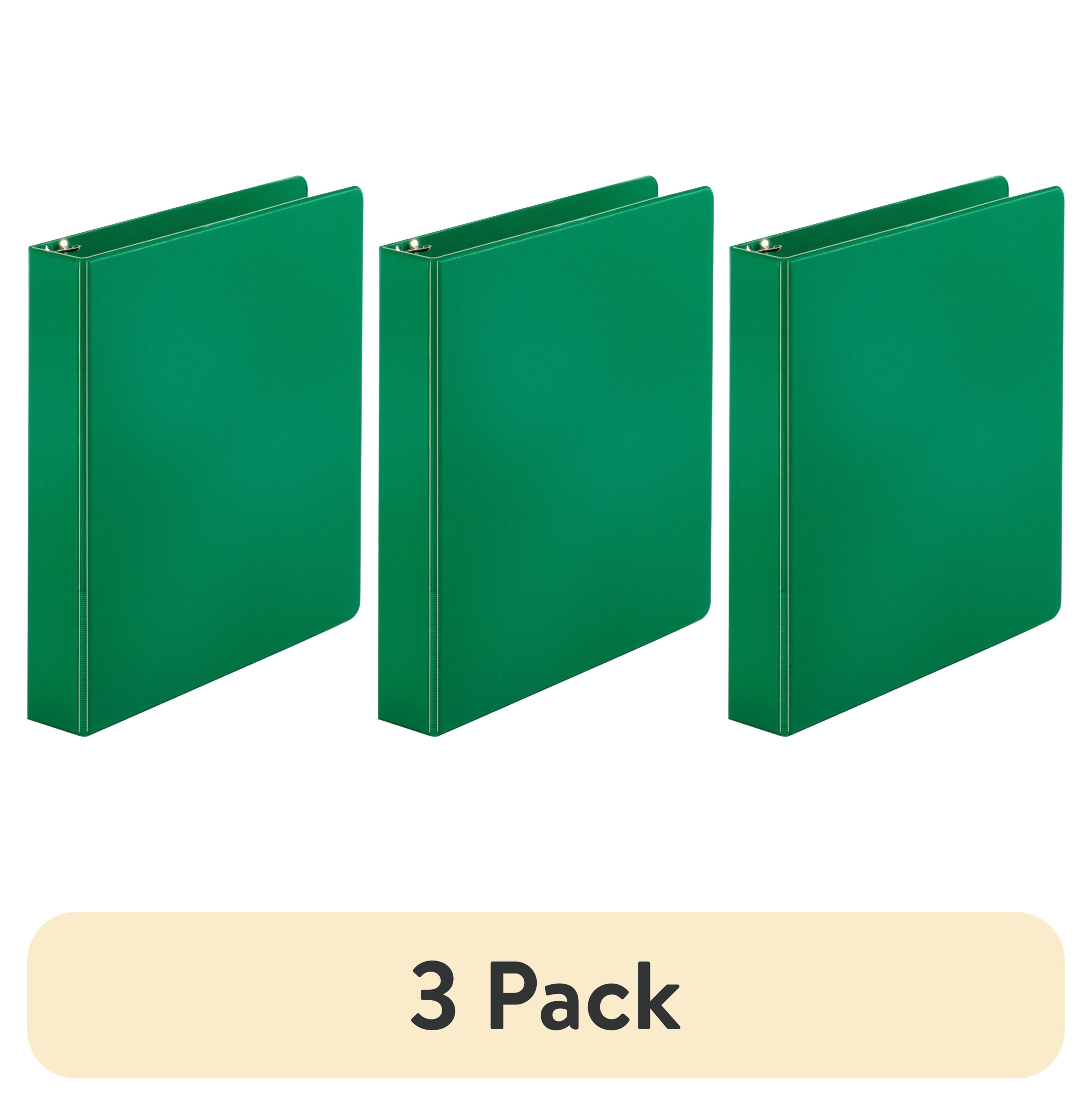 (3 pack) Sparco 3-Ring Binder 1-1/2" Capacity 11"x8-1/2" Green 03404 - Walmart.com