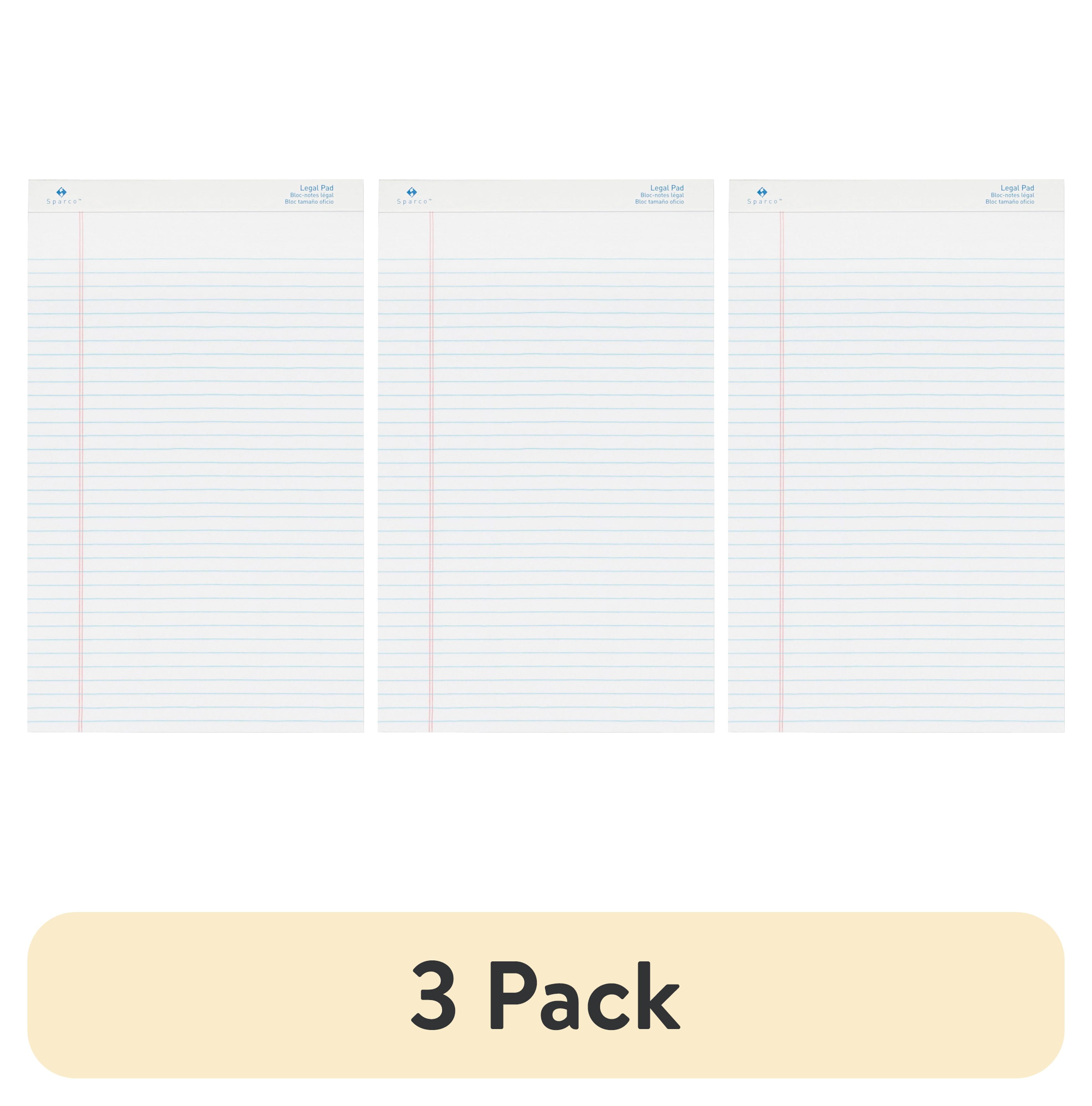 (3 pack) Sparco Microperforated Writing Pads - Legal, 1 Dozen (Quantity ...