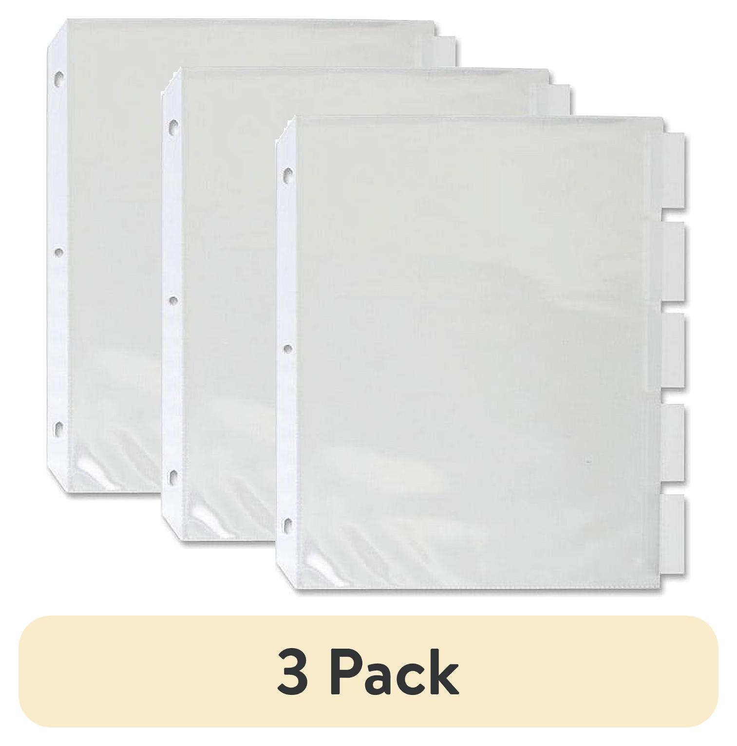 (3 pack) Sparco Top-Loading Sheet Protectors with Index Tabs - Walmart.com