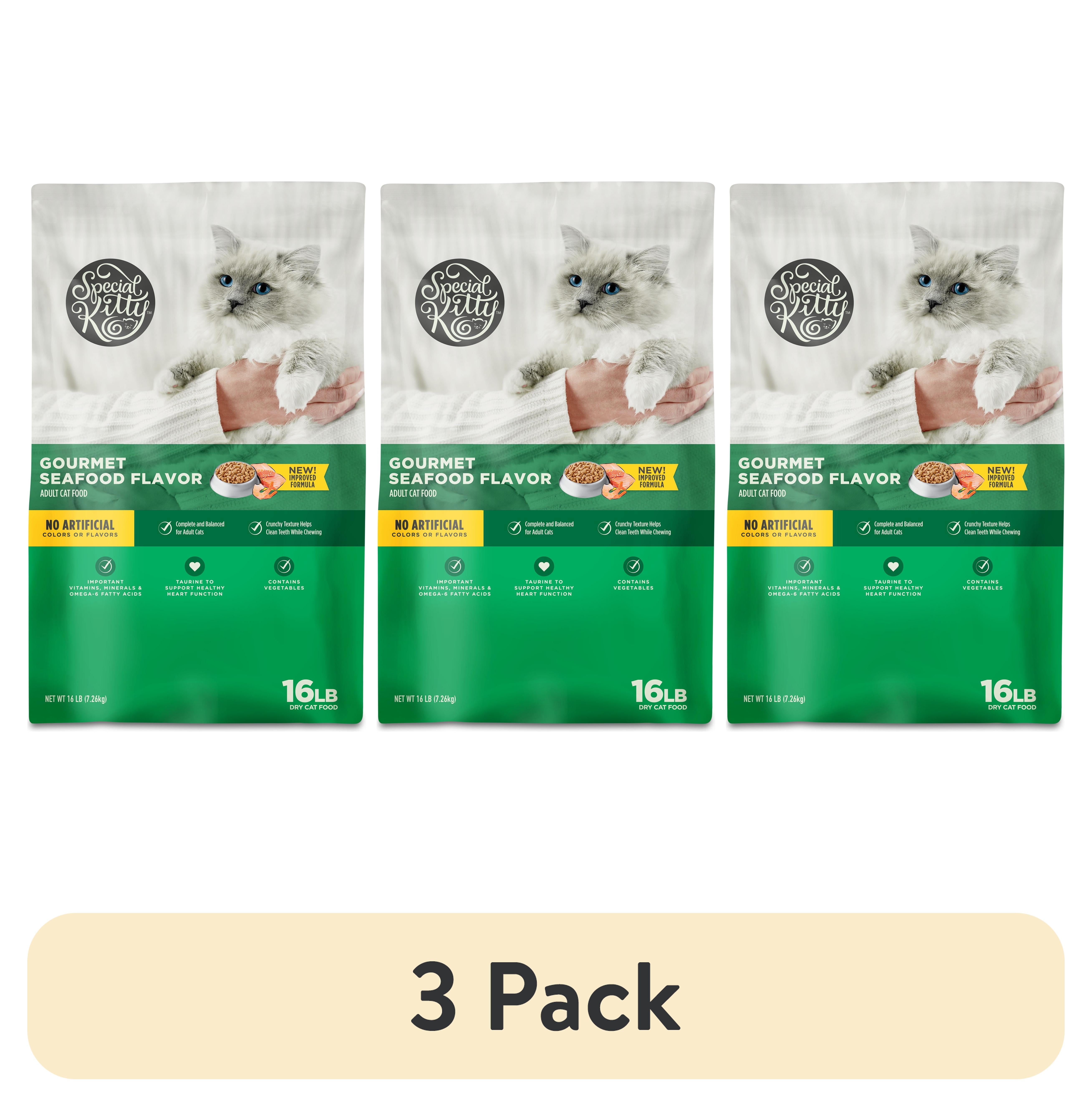 (3 pack) Special Kitty Gourmet Formula Seafood Blend Flavor Dry Cat ...
