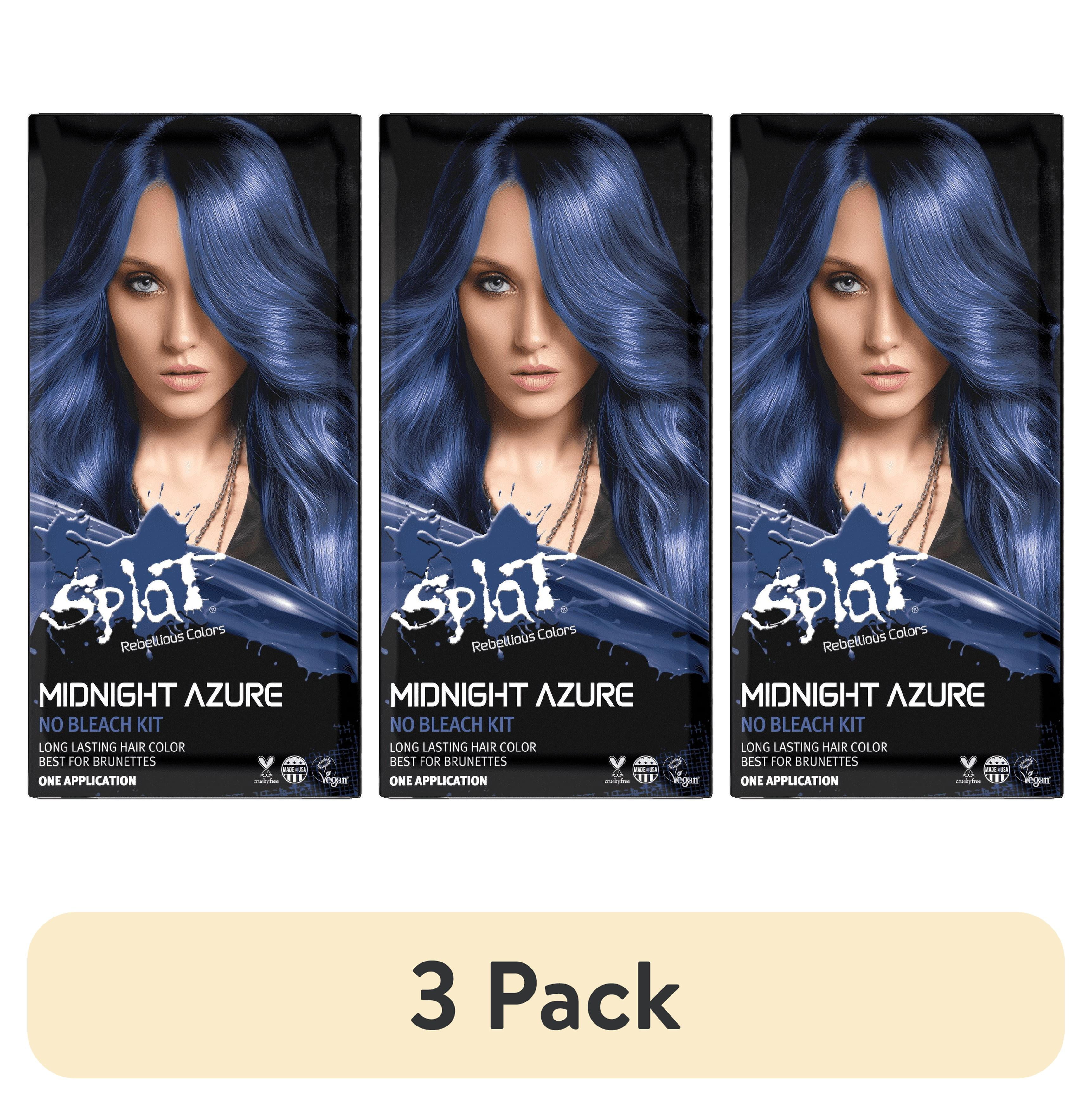 (3 pack) Splat Midnight Complete Kit, Semi-Permanent Hair Dye without ...