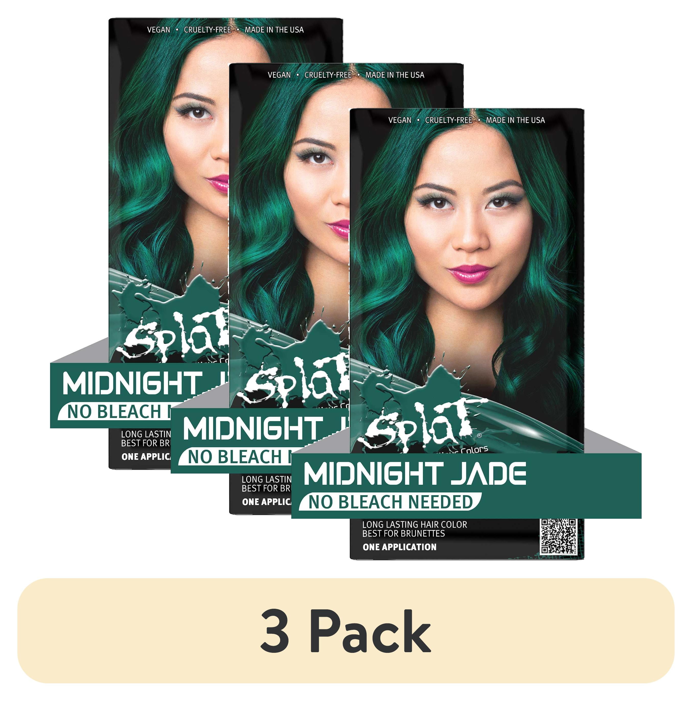 (3 pack) Splat Midnight Jade Hair Dye Kit, Semi-Permanent Green Hair ...