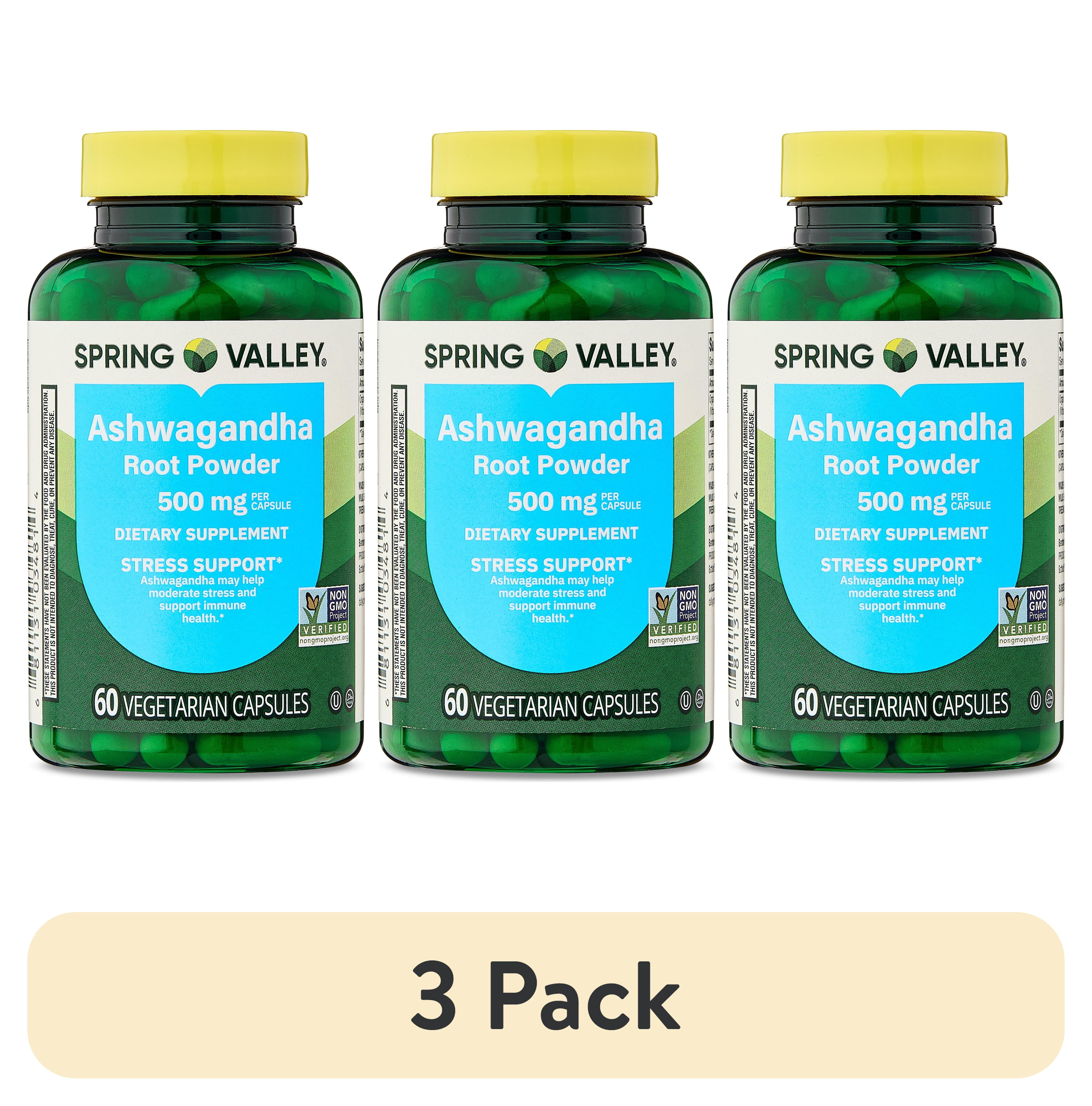 (3 pack) Spring Valley Ashwagandha Root Powder General Wellness Dietary ...