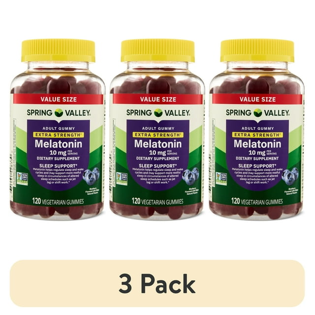 Spring Valley Melatonin 120 Gummies - Athletic supplements - Walmart ...