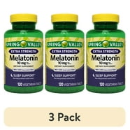 (3 pack) Spring Valley Ultra Strength Melatonin Sleep Support Dietary ...