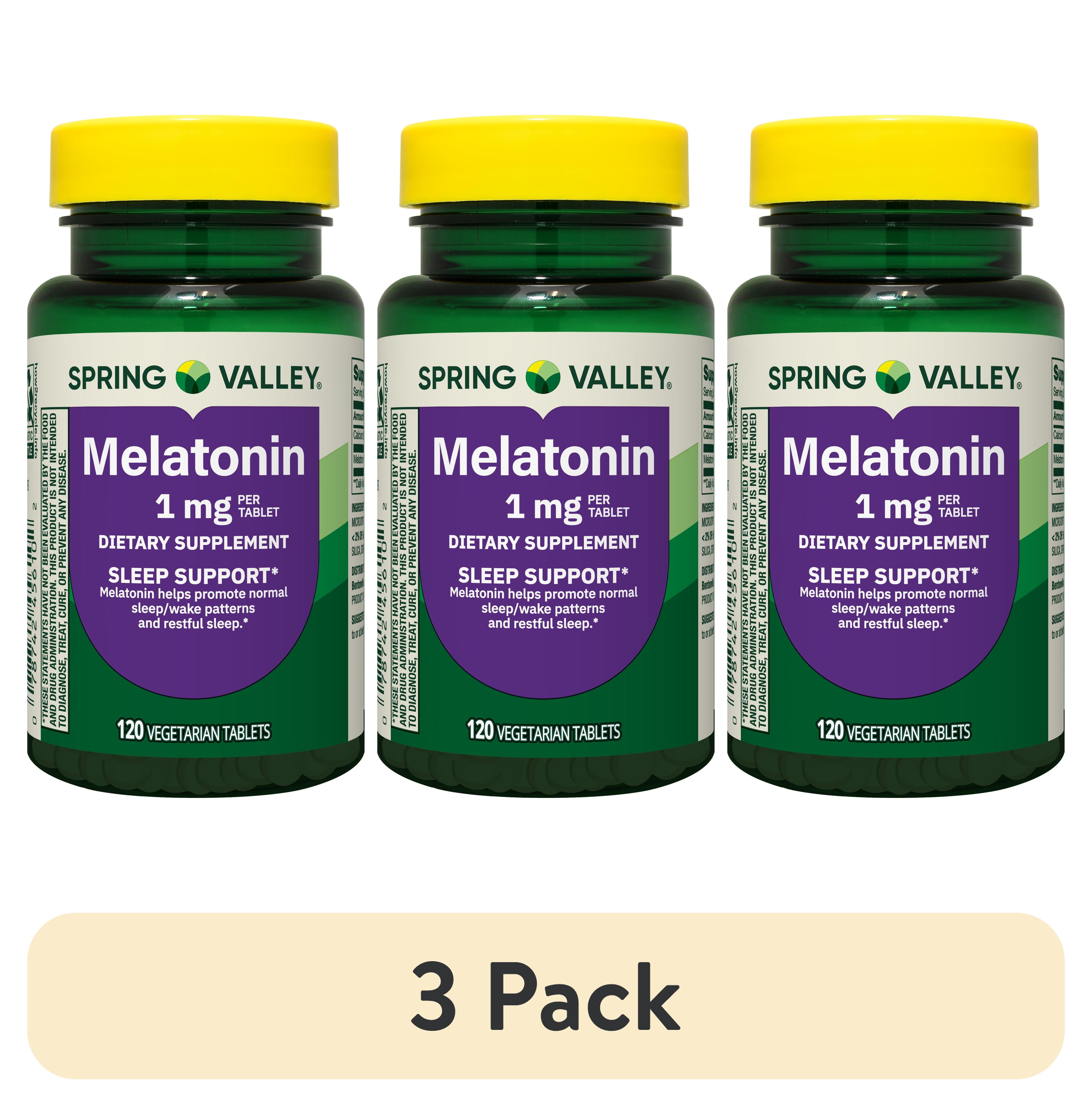 (3 pack) Spring Valley Melatonin Tablets Sleep Support Dietary ...