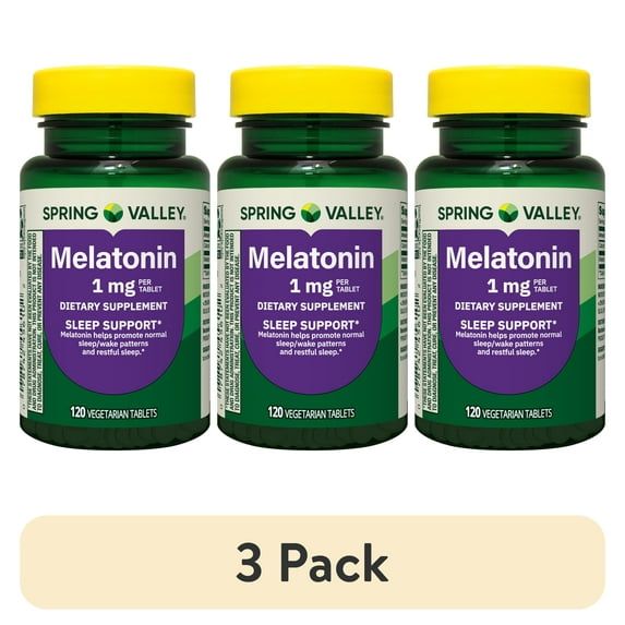 (3 pack) Spring Valley Melatonin Tablets Sleep Support Dietary ...