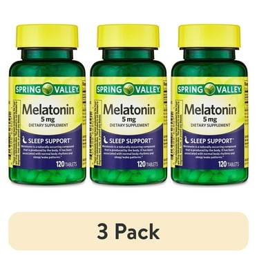 (3 pack) Spring Valley Extra Strength Melatonin Tablets Dietary ...