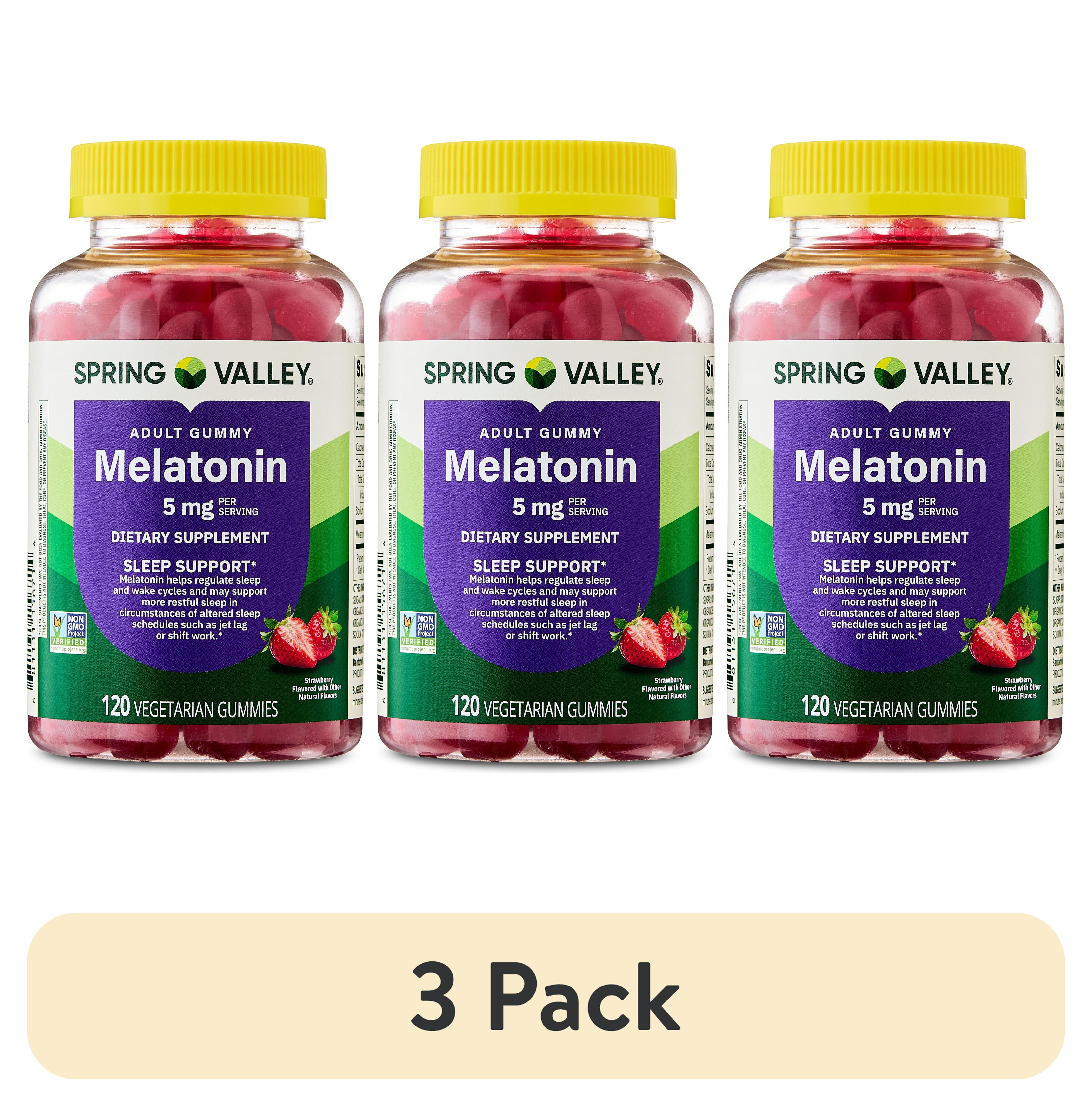 (3 pack) Spring Valley Non GMO Melatonin Sleep Support Dietary ...