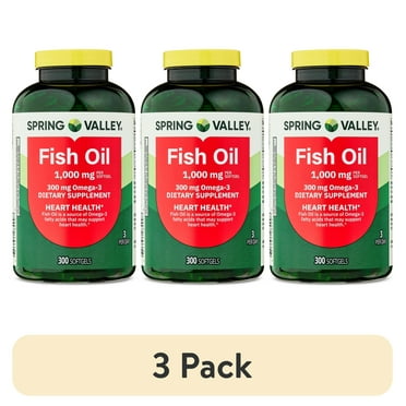 (3 pack) Spring Valley Proactive Support Omega-3 Mini from Fish Oil Dietary Supplement Mini ...