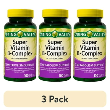 Spring Valley Natural Tablets Super B-Complex Tablets, 250 count ...