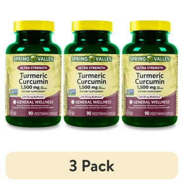 Spring Valley Ultra Strength Turmeric Curcumin Dietary Supplement ...
