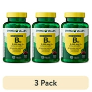 Spring Valley Vitamin B1 Supplement Tablets for Metabolism Support, 250 ...