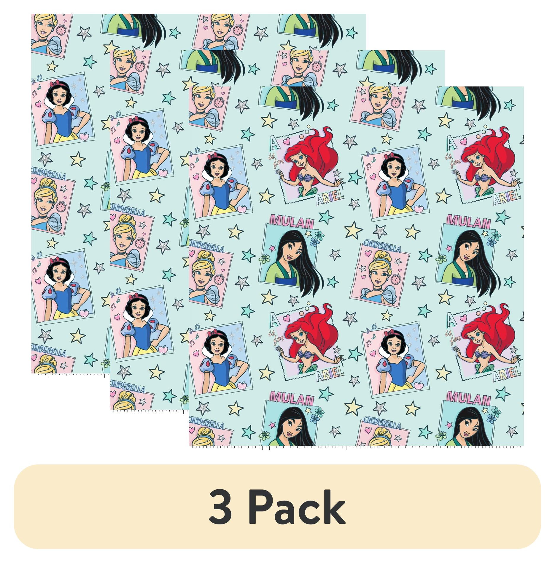 (3 pack) Springs Creative 18" x 21" Cotton Disney Princess Stamp Badges ...