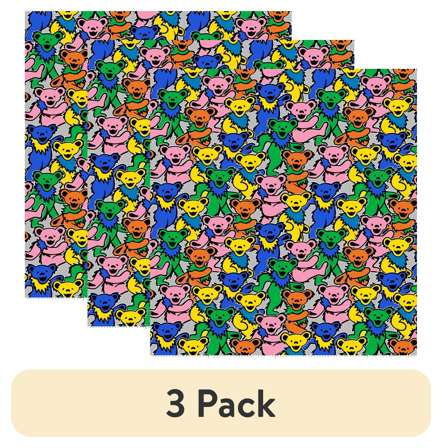 (3 pack) Springs Creative 18" x 21" Cotton Grateful Dead Bears Packed ...