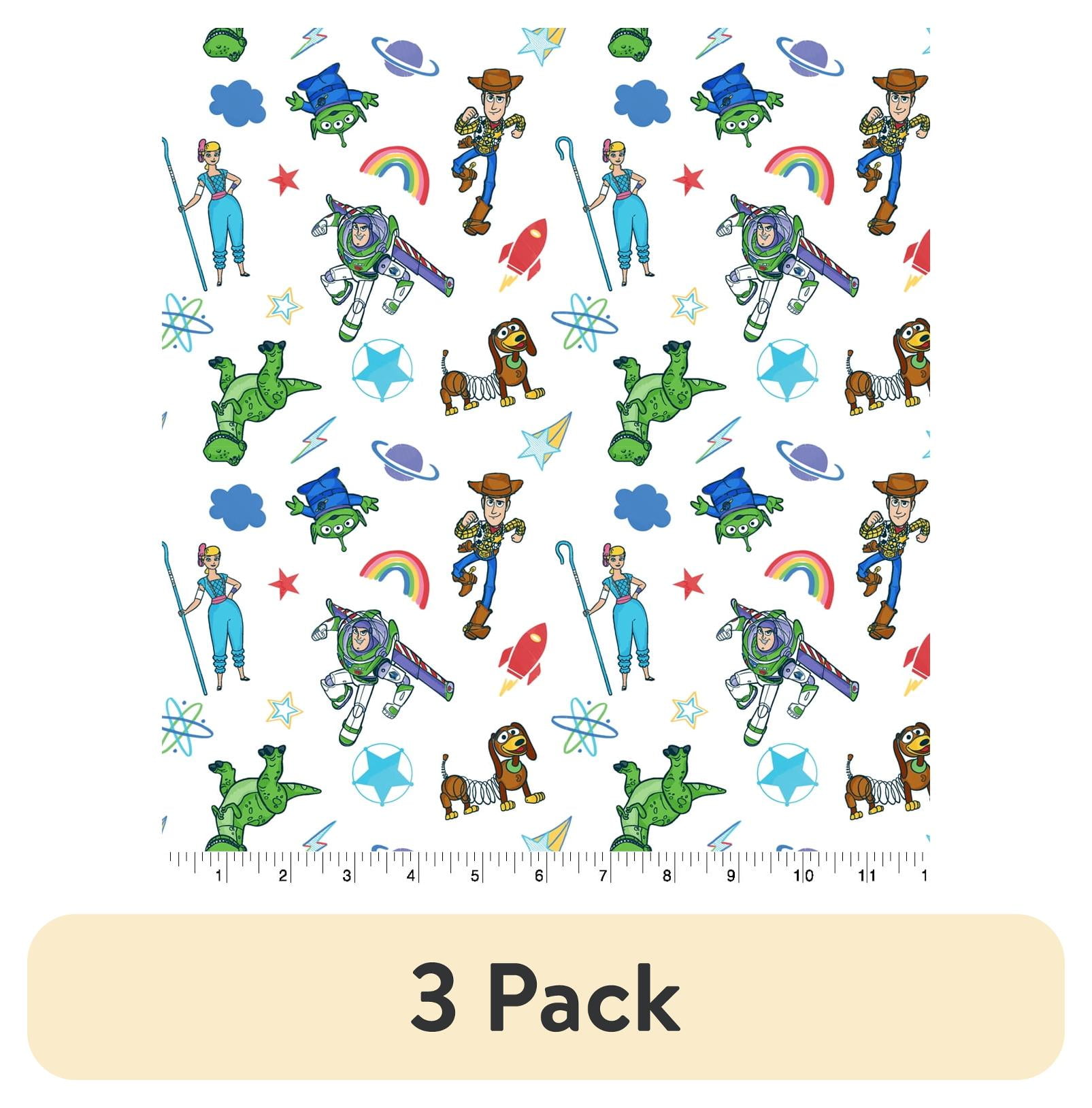 (3 pack) Springs Creative 18" x 21" Cotton Toy Story Icon Pals Precut ...
