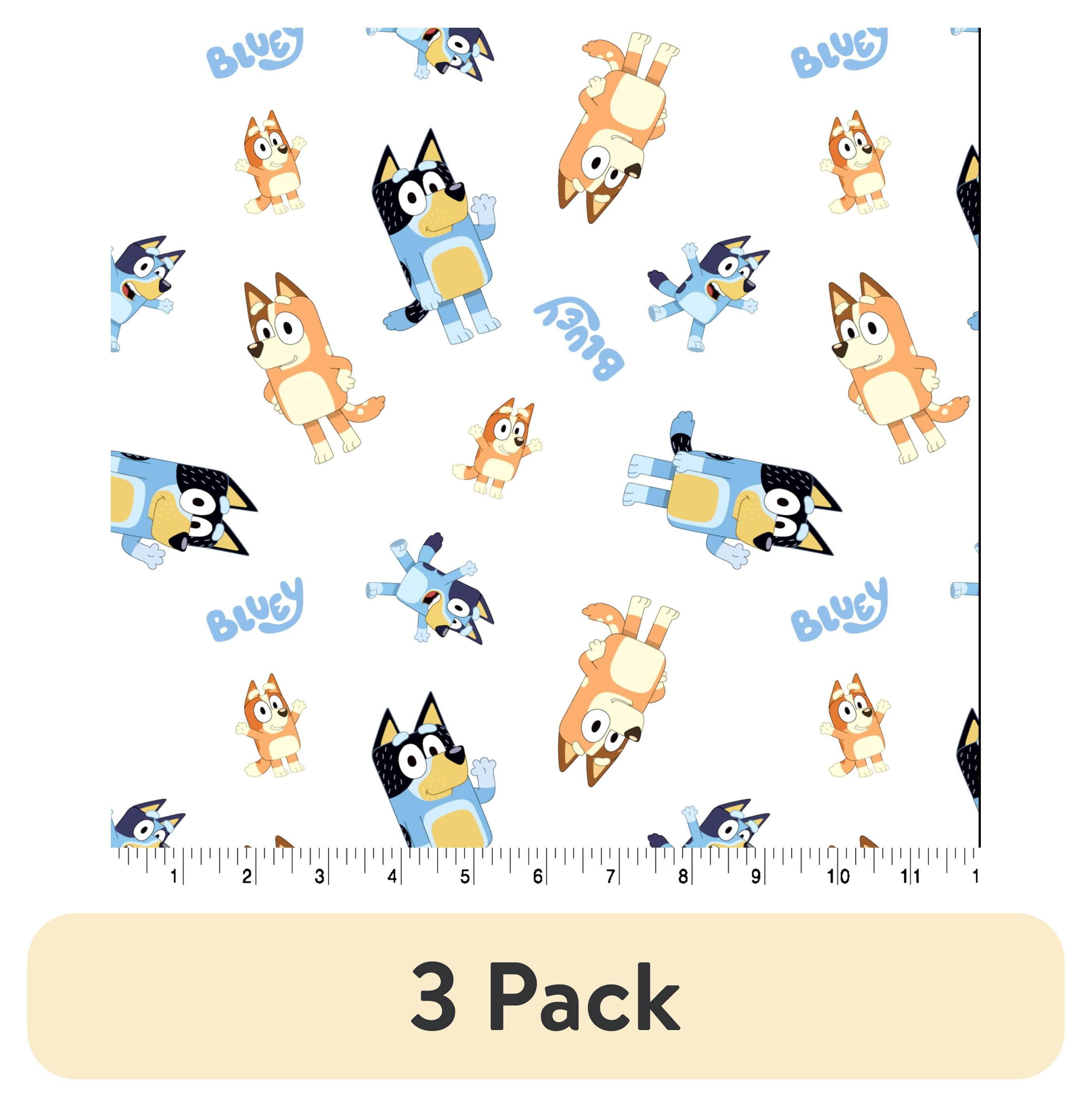 (3 pack) Springs Creative Bluey and Family Logo Toss Fat Quarter Fabric ...