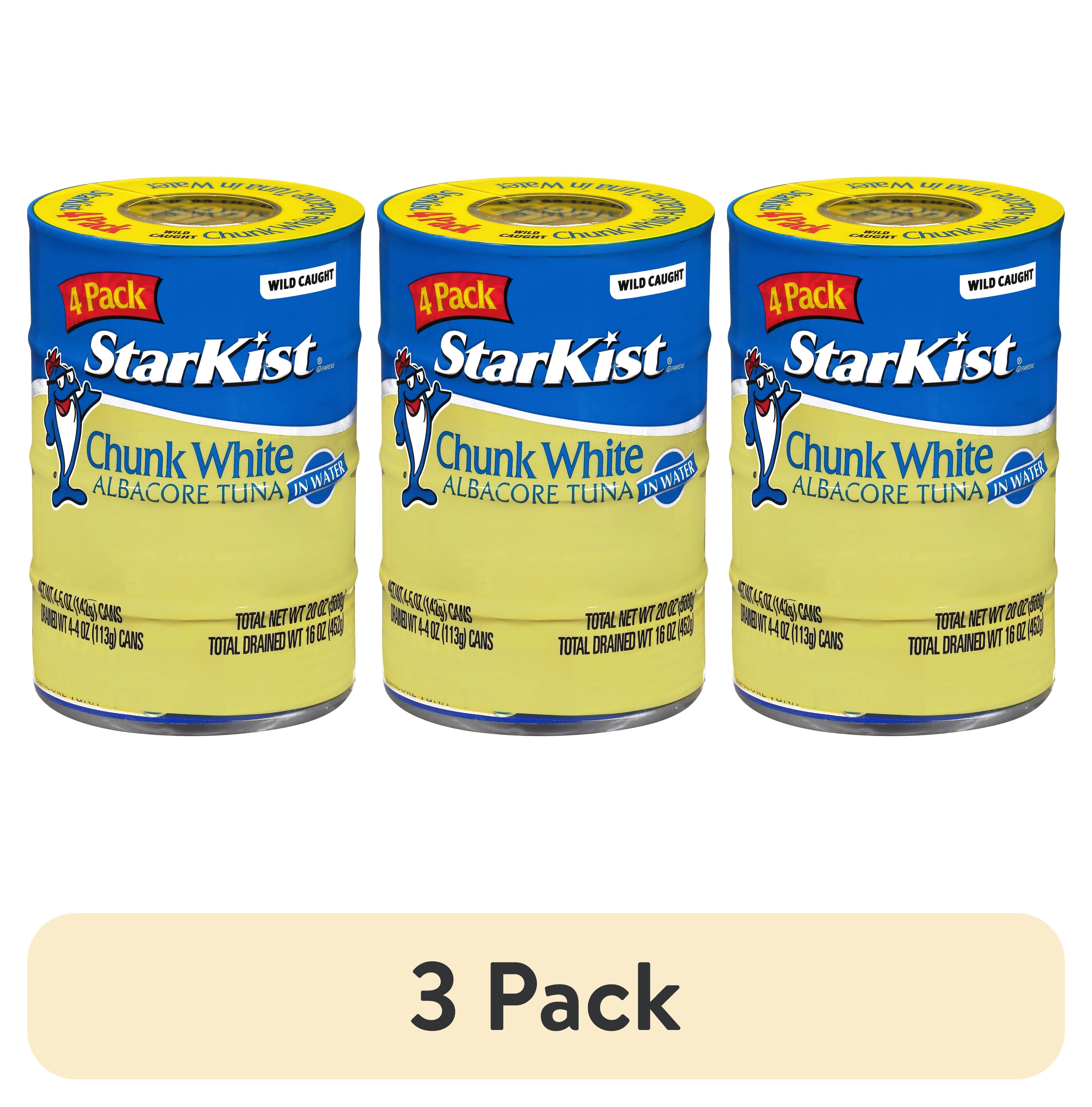 (3 pack) StarKist Chunk White Albacore Tuna in Water - 5 oz Can (4-Pack ...