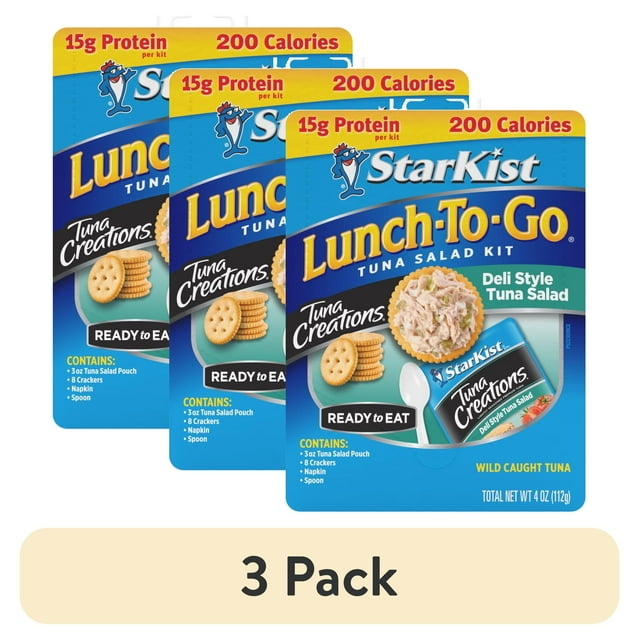 (3 pack) StarKist, Lunch To-Go, Deli Style Tuna Salad, 4.2 oz Kit ...