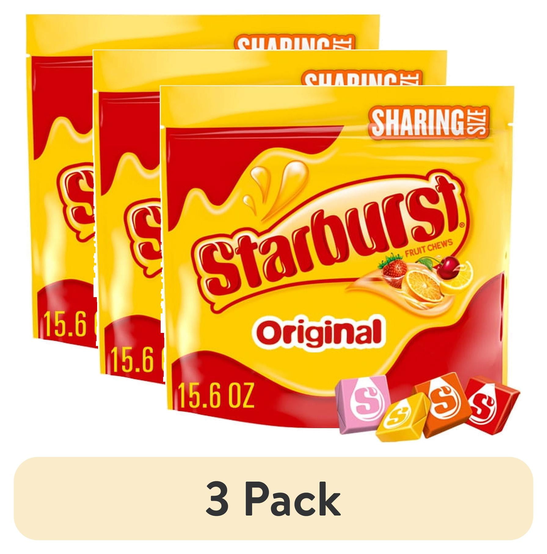 (3 pack) Starburst Original Fruit Chews Chewy Candy, Sharing Size - 15. ...